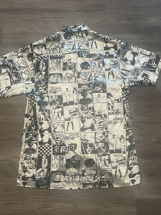 Enfants Riches Deprimes Enfants Riches Deprimes Silk Comic Button Up Shirt | Grailed