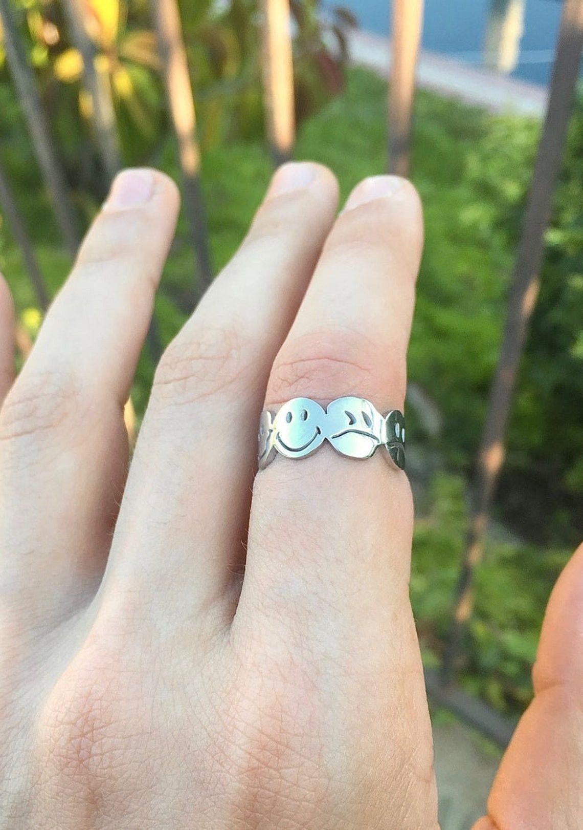 Vintage Bipolar Ring | Happy Ring | Smiley Ring | Sad Face Ring | Grailed