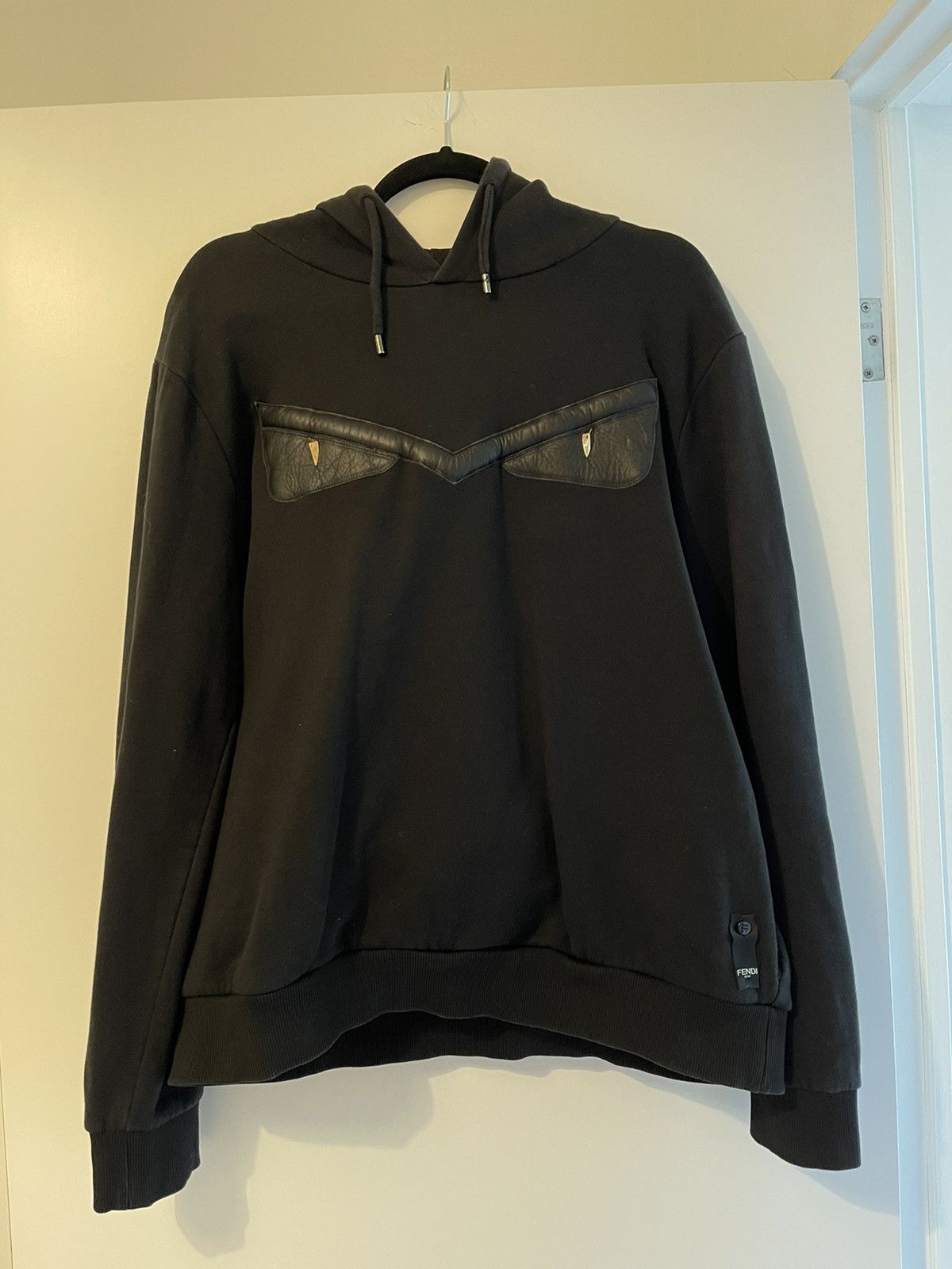 Fendi Fendi Black Logo Face Hoodie | Grailed