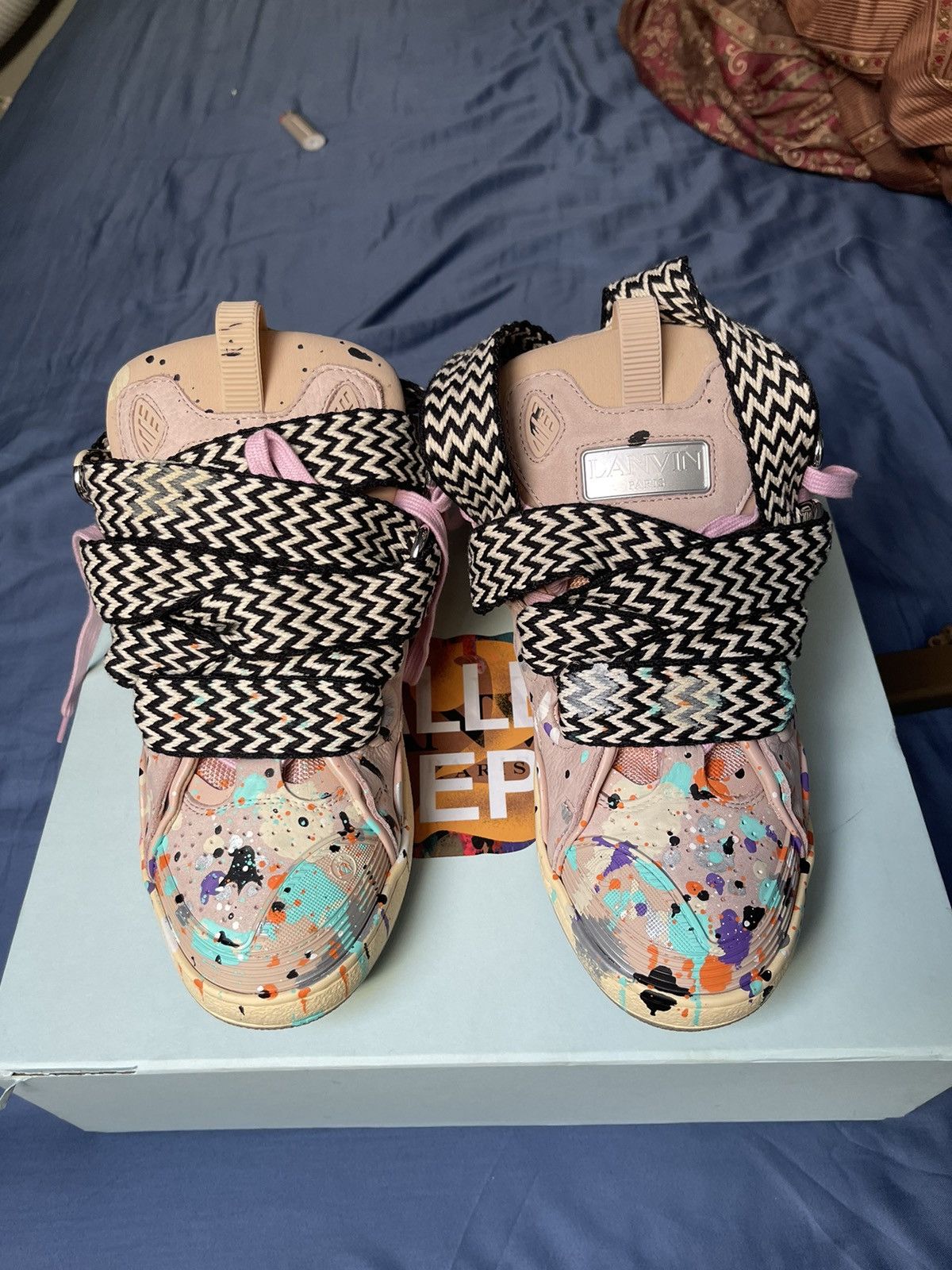 Gall × Lanvin Lanvin x GALLERY DEPT. COLLAB CURB SNEAKER | Grailed