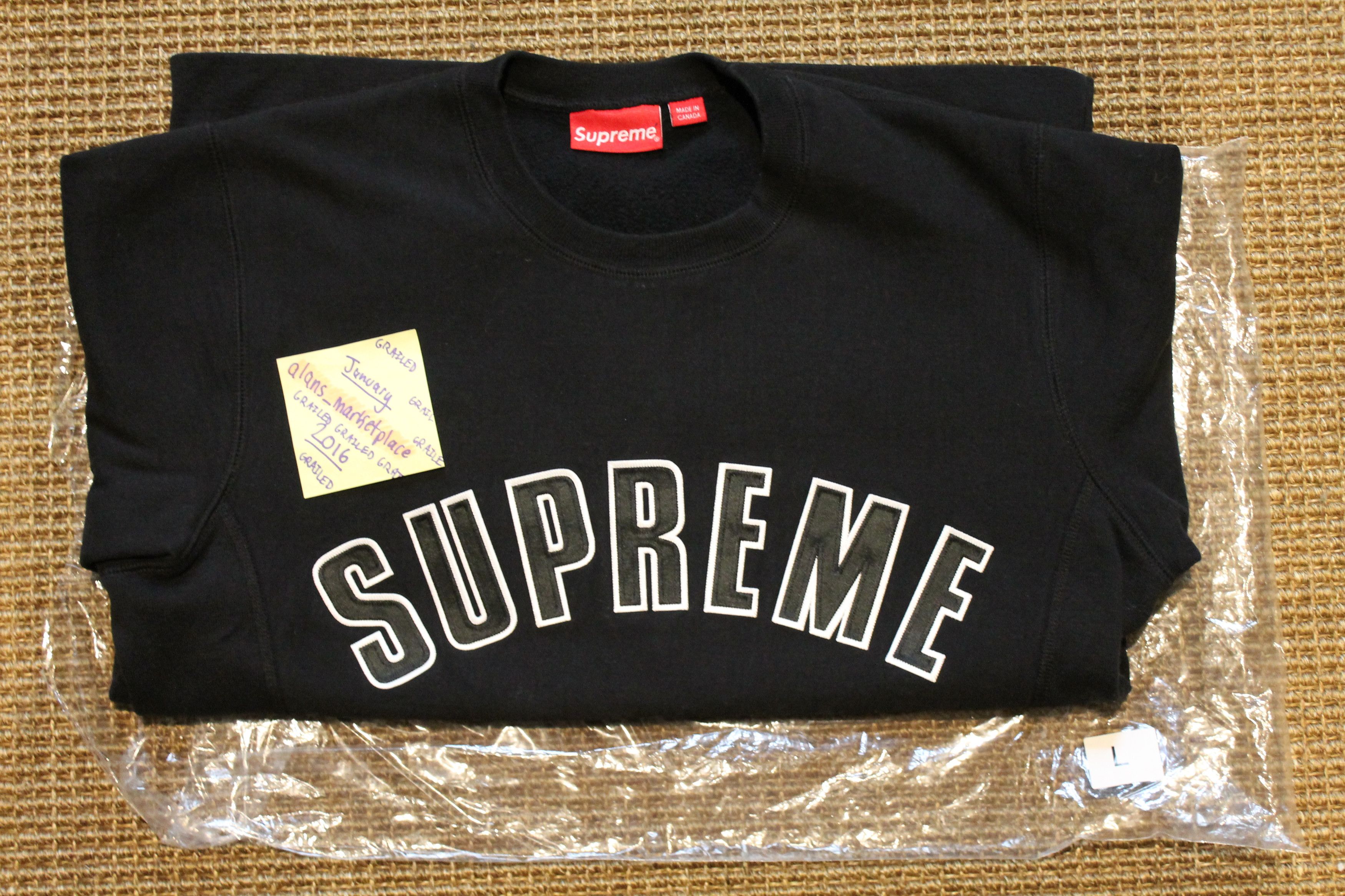 Supreme Supreme Arc Logo Crew Neck | Grailed