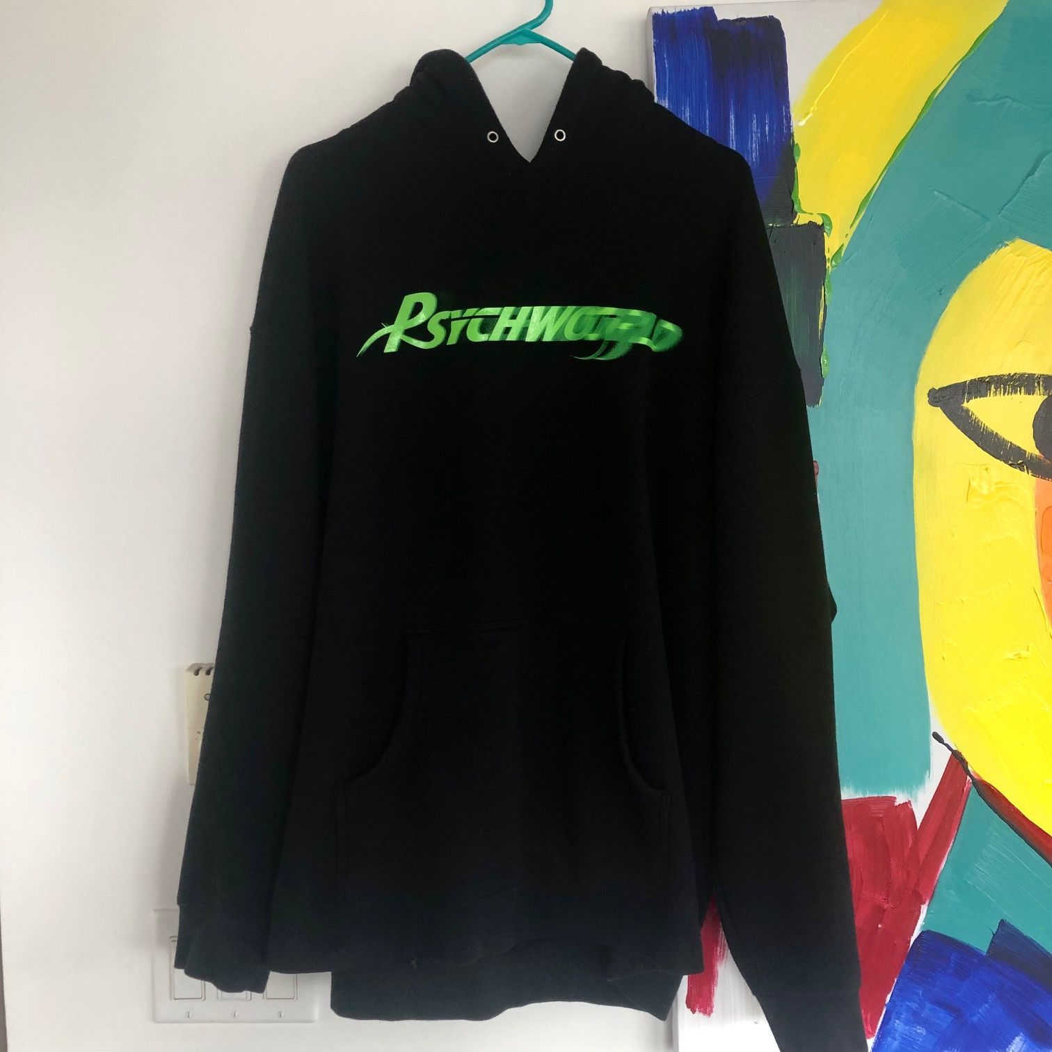 Psychworld OG Green Motion Logo Hoodie | Grailed