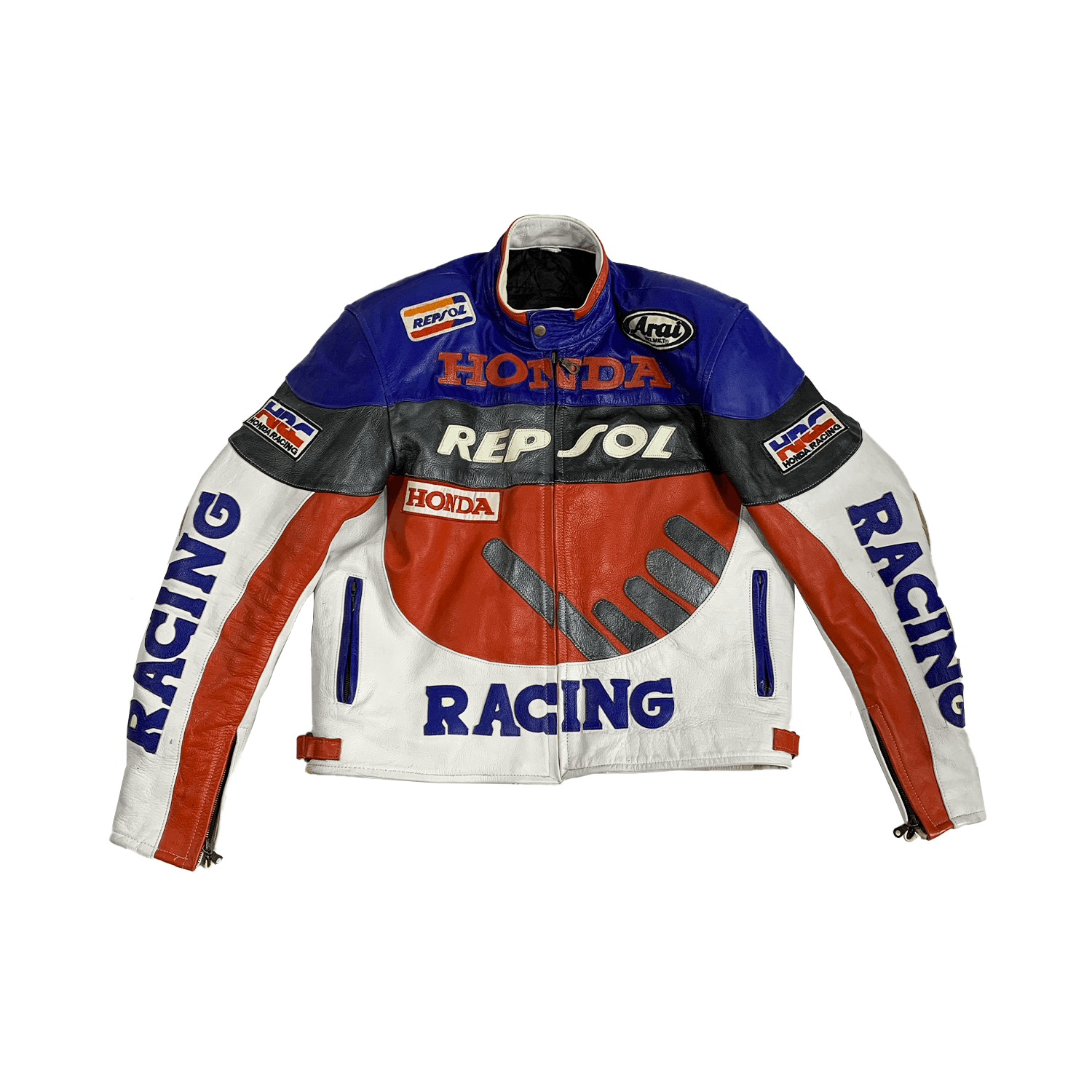 Honda × Racing × Vintage RARE Vintage HONDA REPSOL racing leather ...