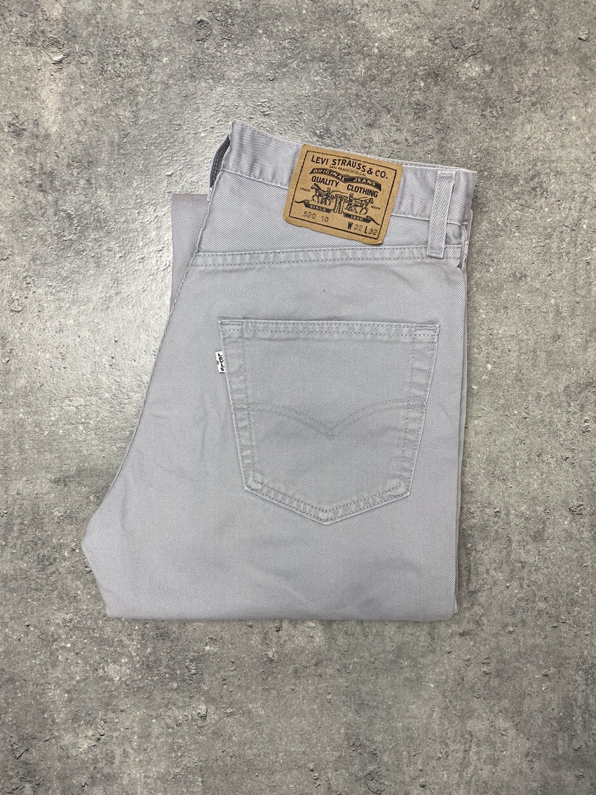 Levi's × Vintage PERFECT 90s Levi's 520 White Tab Grey Pants Vintage | Grailed