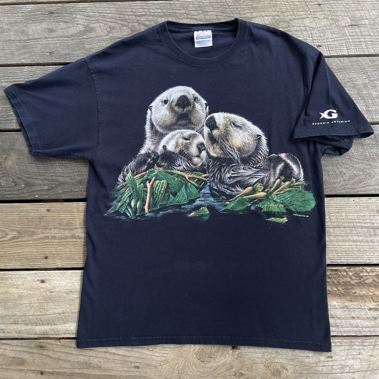 Vintage Vintage Sea Otter Animal Georgia Aquarium T Shirt | Grailed