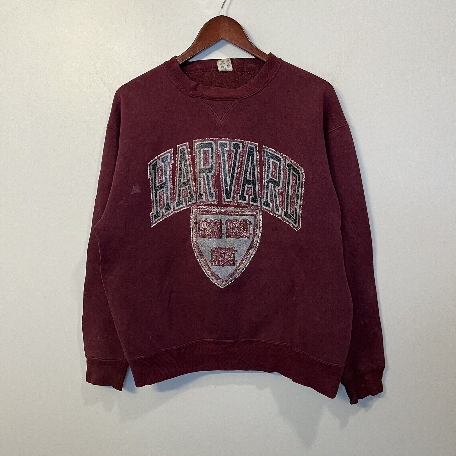 American College × Champion × Vintage VTG 90s USA Champion Harvard College Crewneck Sweater ...