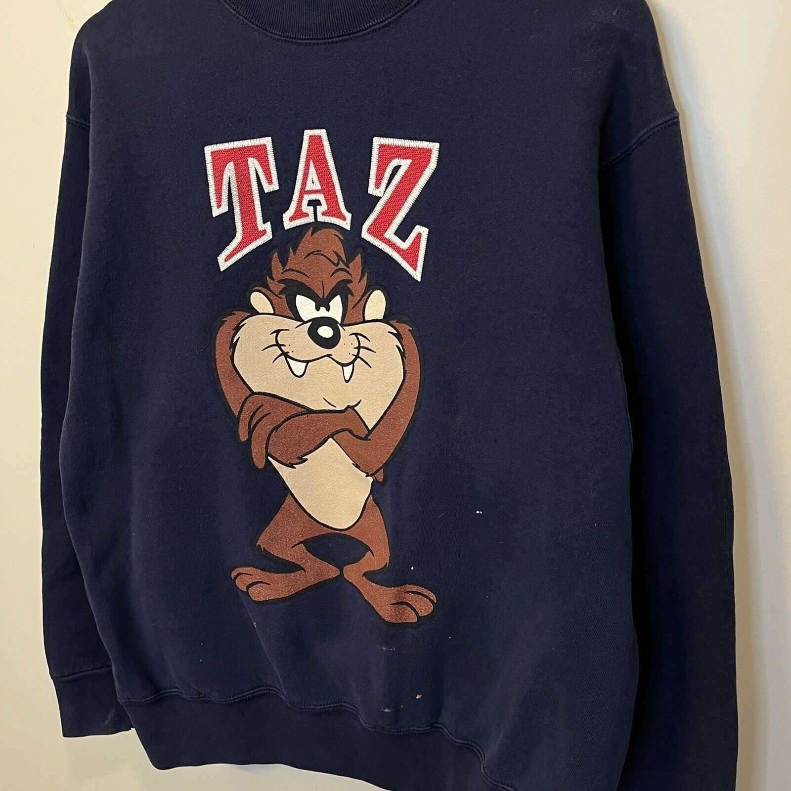 Vintage × Warner Bros Warner Bros 90s 1993 Looney Tunes Taz Crewneck ...