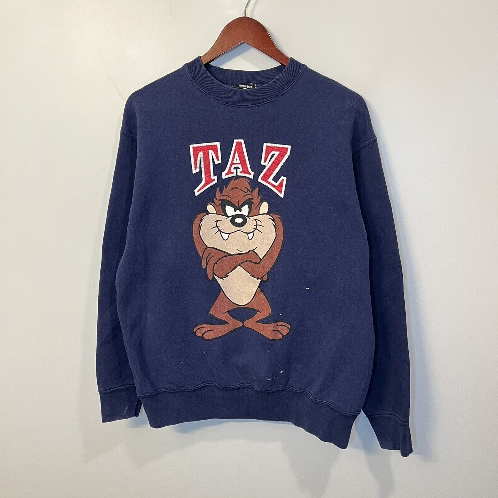 Vintage × Warner Bros Warner Bros 90s 1993 Looney Tunes Taz Crewneck ...