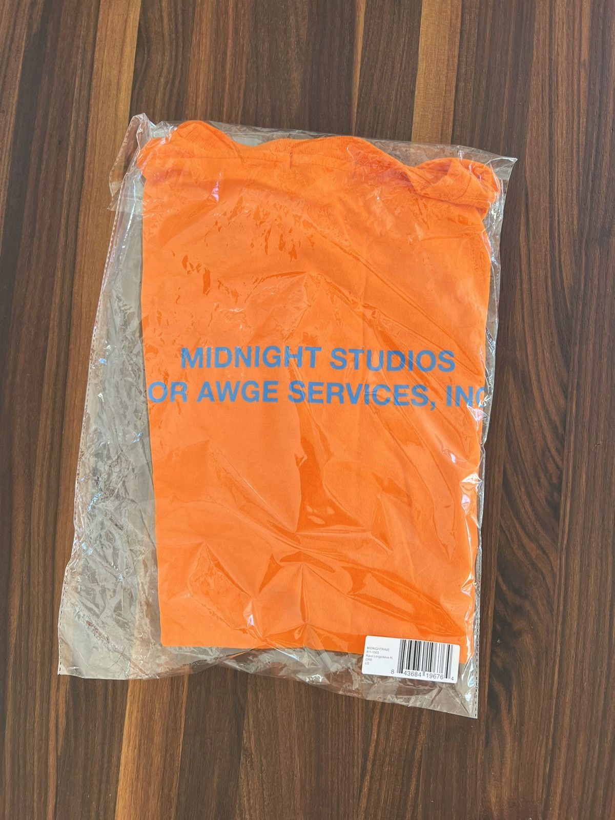 AWGE × Midnight Studios Midnight Rave Long-Sleeve Orange | Grailed