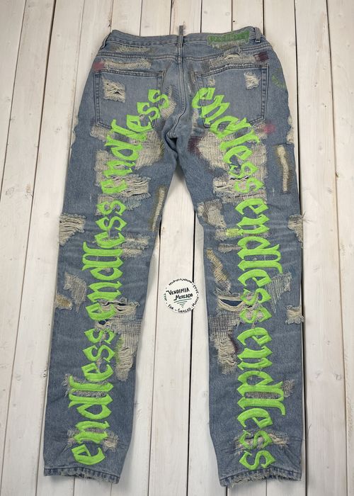 Vlone Endless Denim x VLONE "Neon Green" | Grailed
