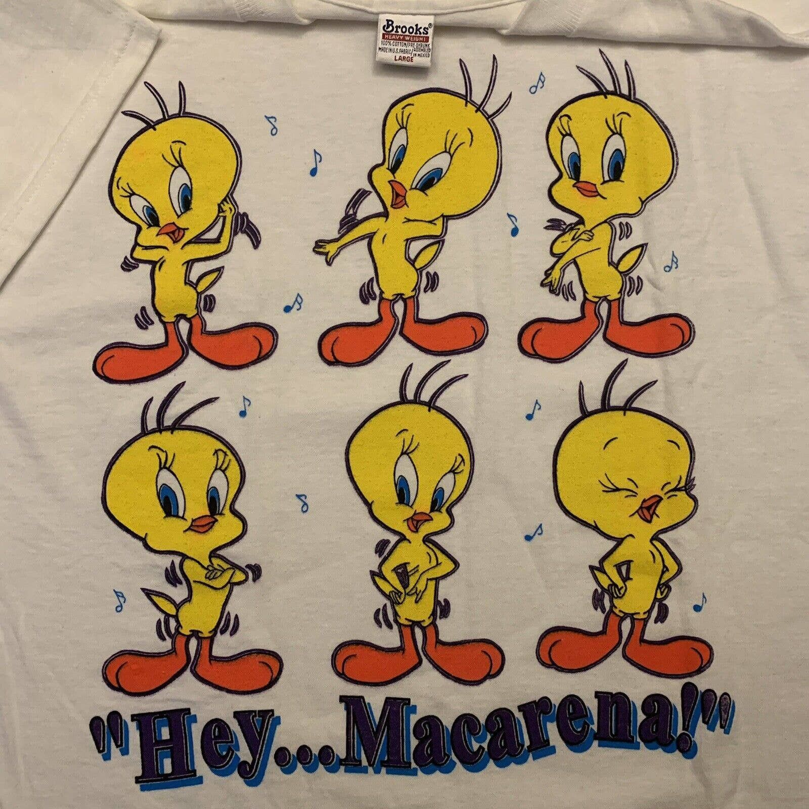 Vintage Vintage 90s Tweety Macarena Dance T-Shirt Looney Tunes | Grailed