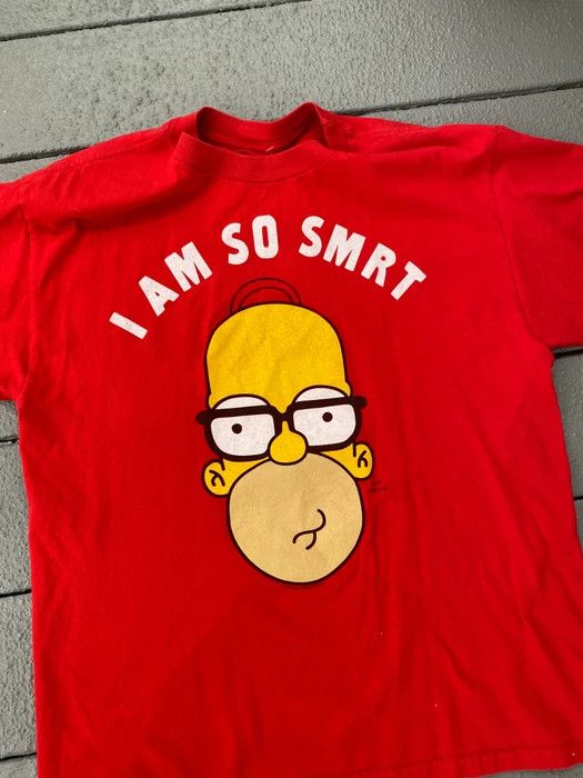 Movie × The Simpsons × Vintage Simpsons Homer Im So Smart Promo Tee ...