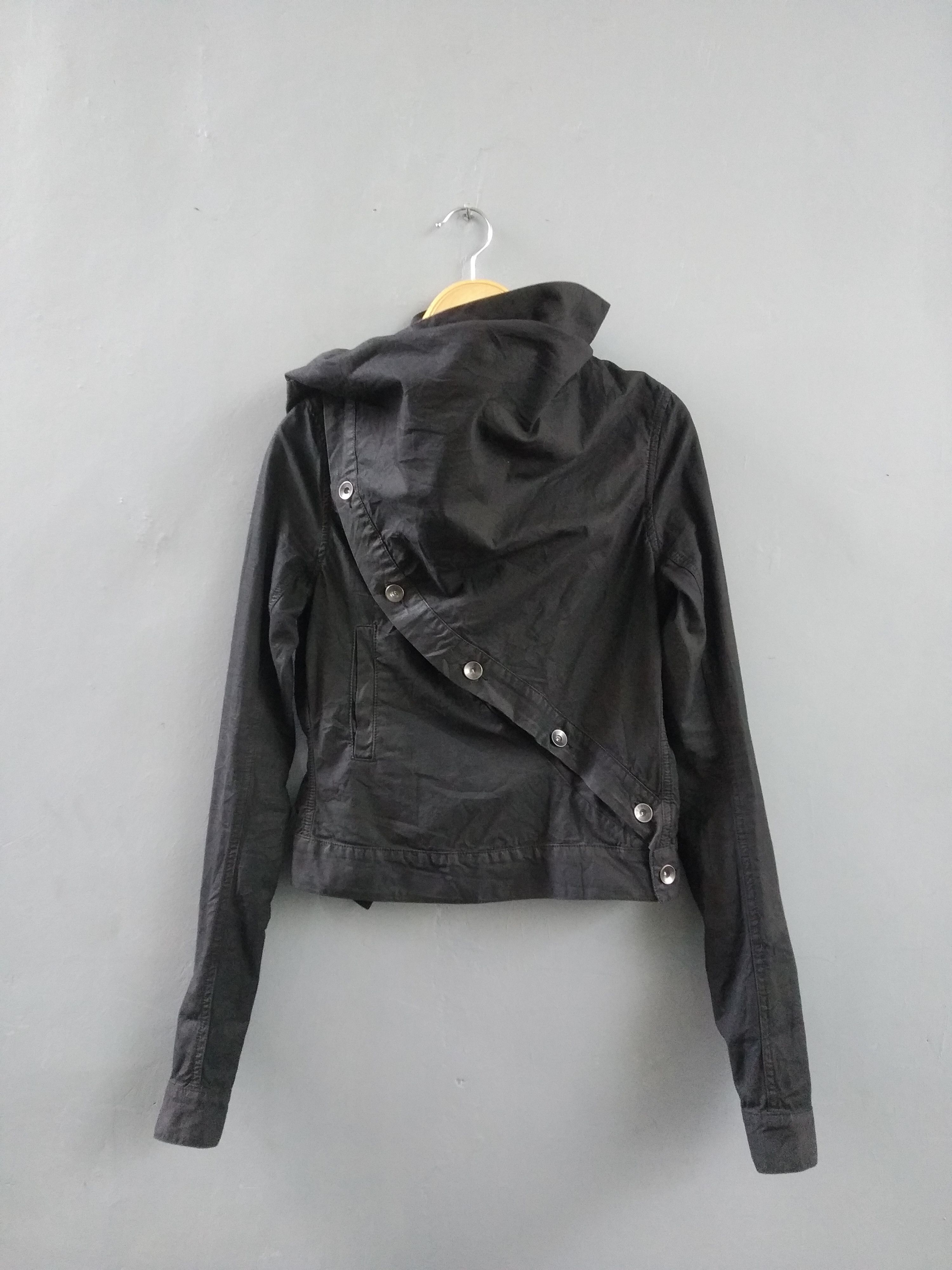 Rick Owens × Rick Owens Drkshdw Rick owens slanted button up jacket ...