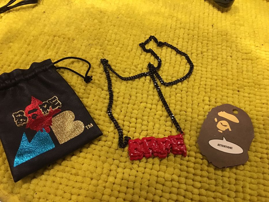 Bape Bape X Ambush Melting Logo Necklace | Grailed