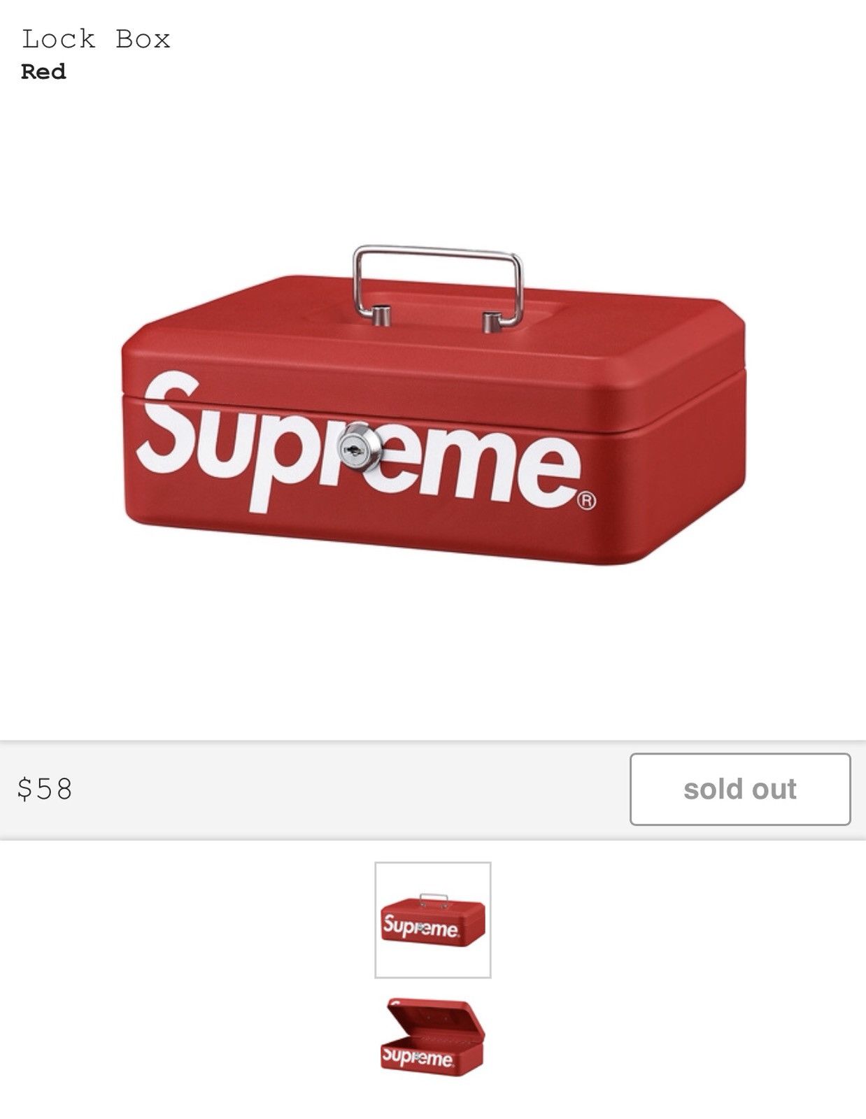 Supreme Lock Box | Grailed
