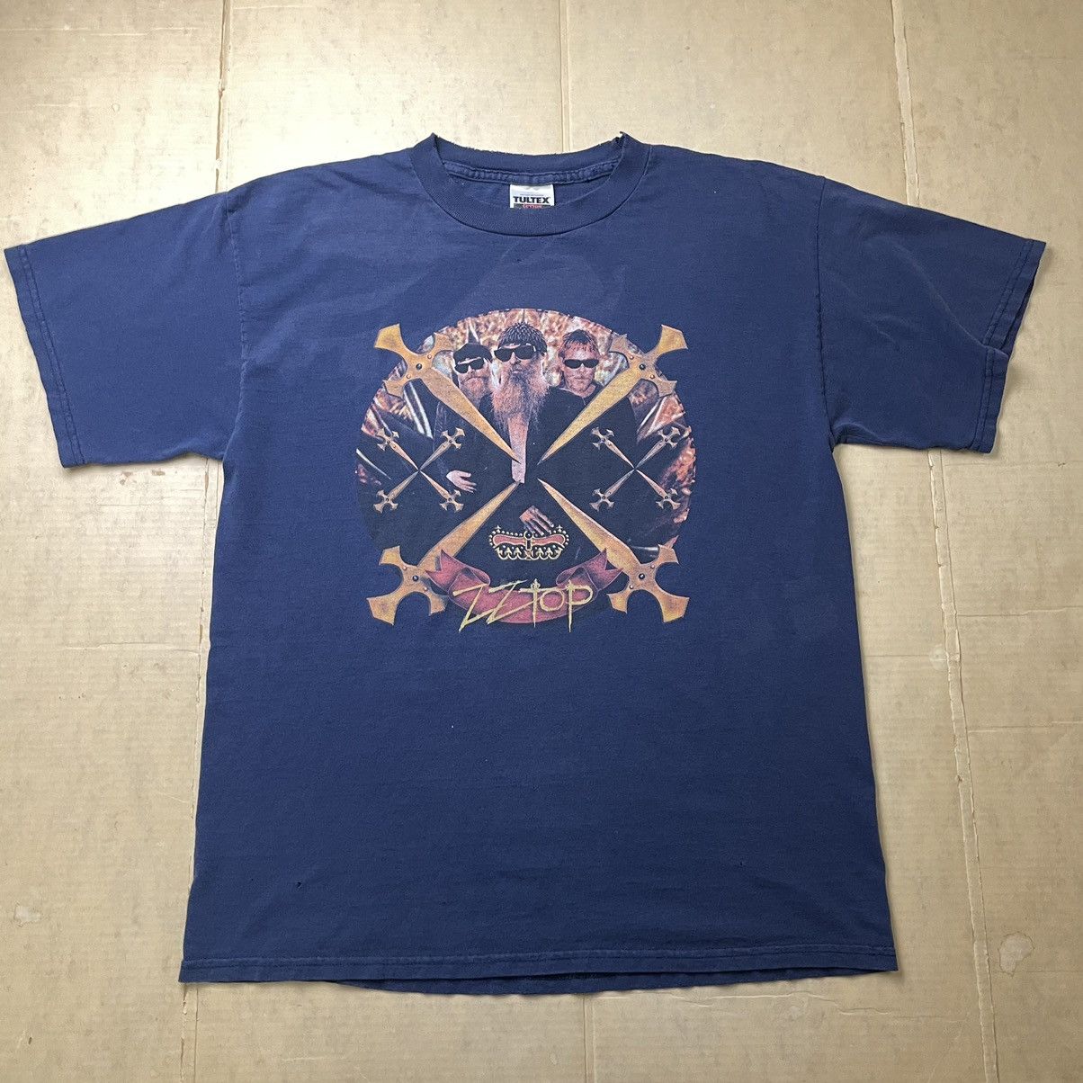 Band Tees × Streetwear × Vintage Vintage 90s ZZ Top Faded Band T-Shirt ...