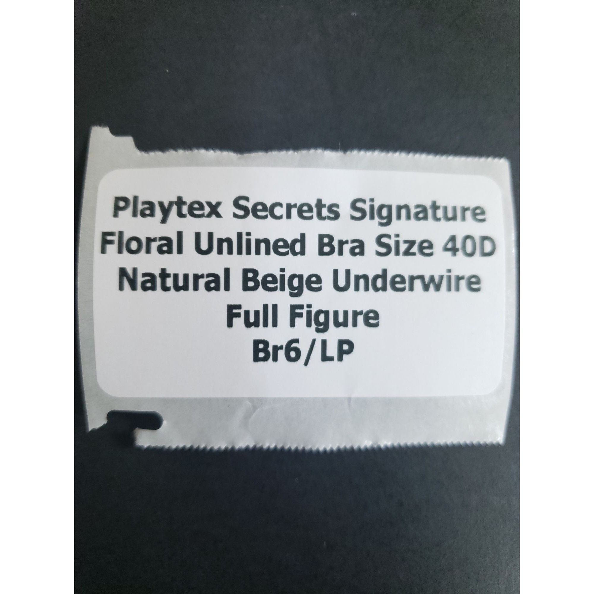 Other Playtex Secrets Signature Floral Unlined Bra Size 40D Beige | Grailed