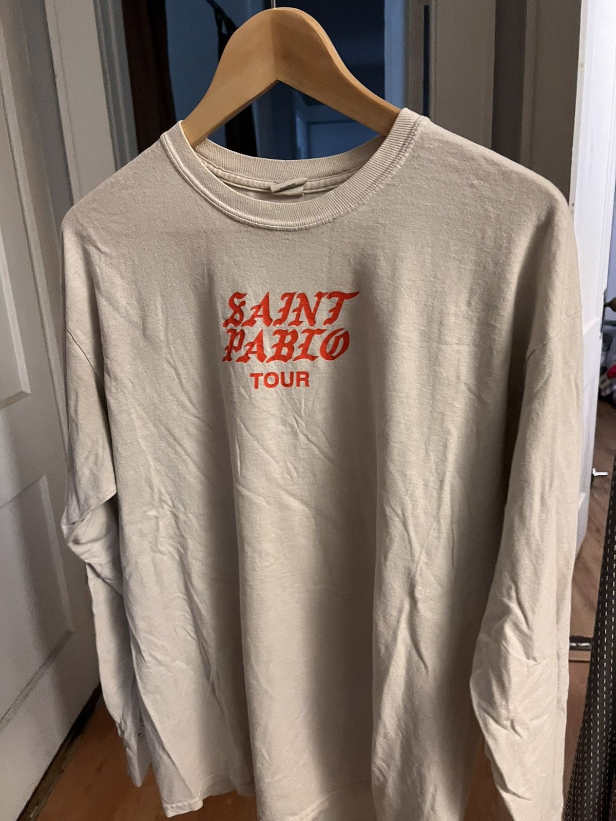 Gildan × Kanye West Kanye West Saint Pablo Tour Merch Long Sleeve T ...