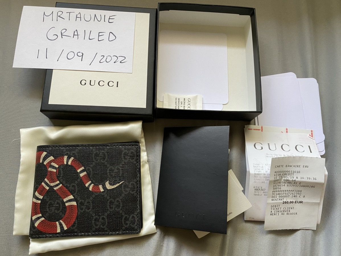 Gucci Kingsnake print Gucci Wallet | Grailed