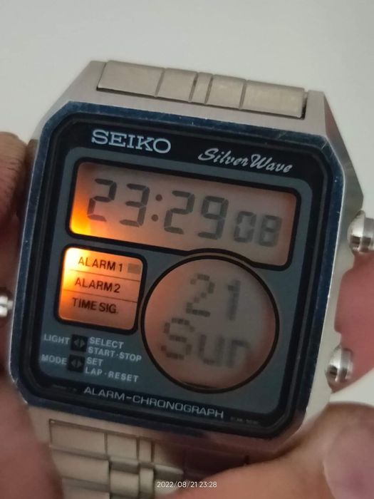Vintage Rare Vintage Seiko Big Running Man Digital Watch D138-5930 ...