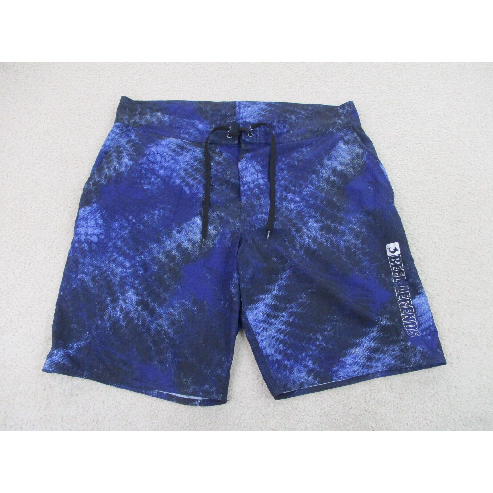 Reel Legends Reel Legends Swim Trunks Mens 40 Purple Black Board Shorts ...
