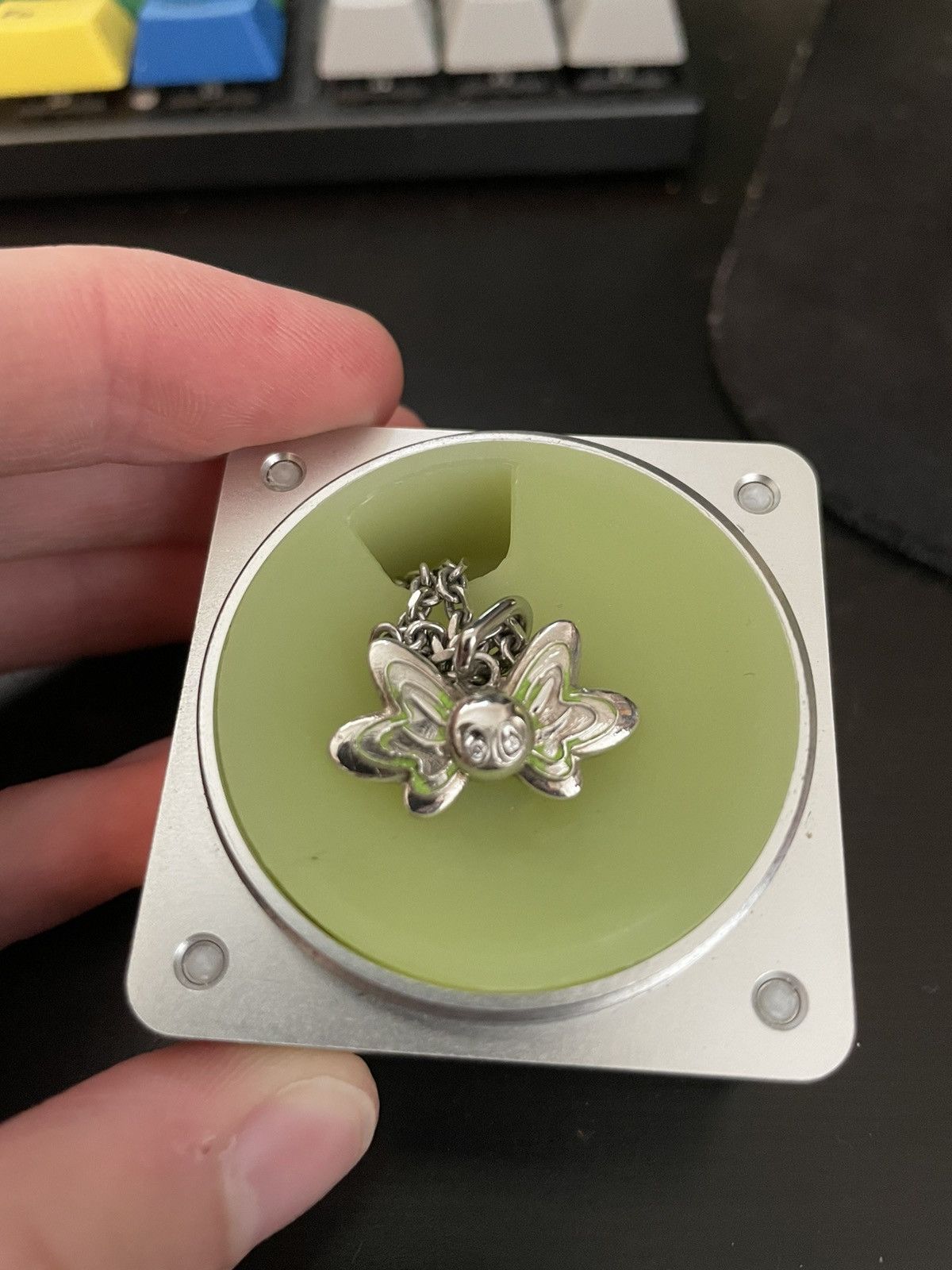 Frank Ocean Homer Butterfly Pendant and Chain | Grailed