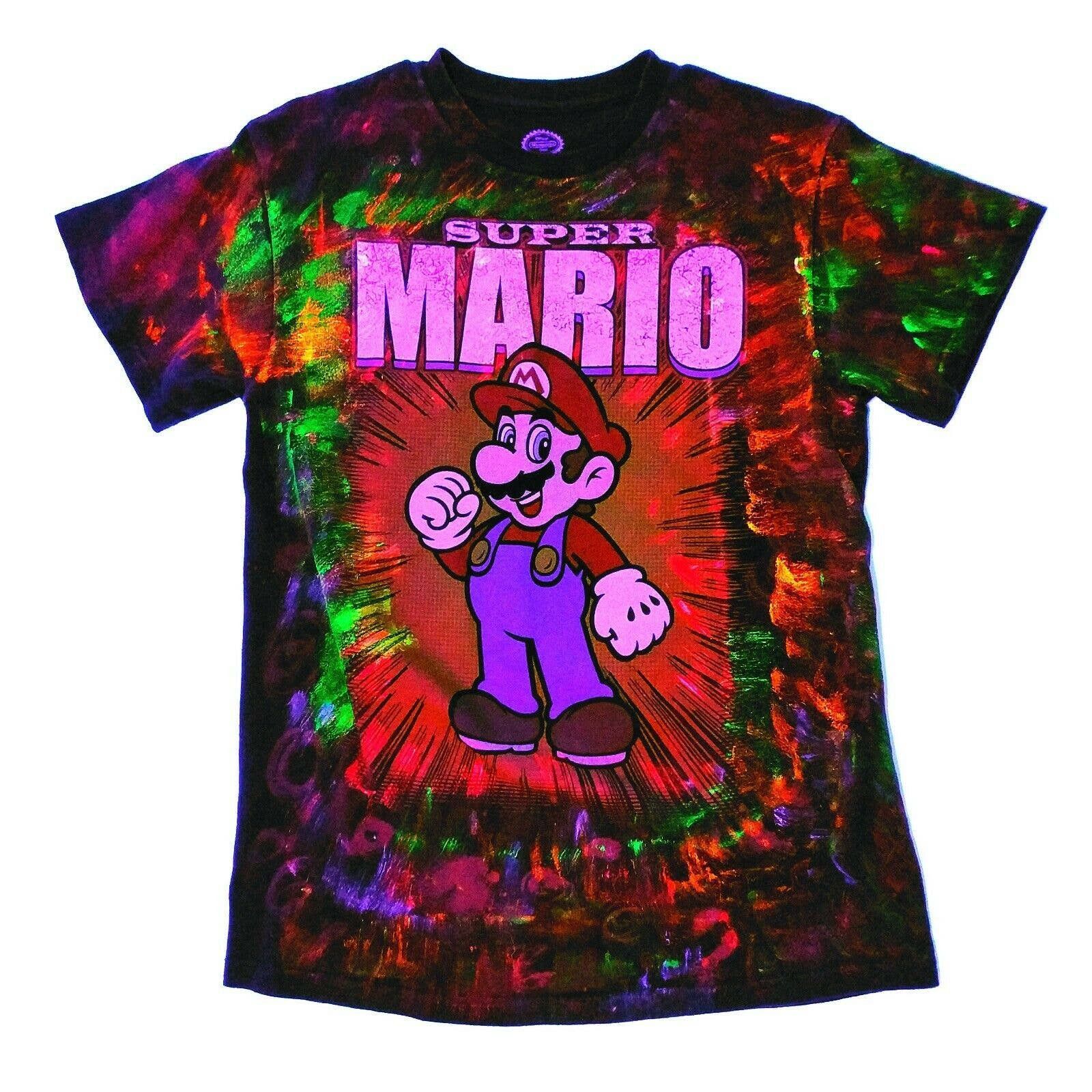Custom × Nintendo × Streetwear Super Mario Custom Paint Black Light ...
