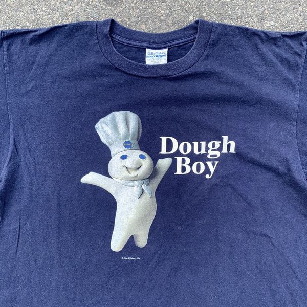 Vintage 90s Pillsbury Dough Boy Tshirt XL Navy Streetwear | Grailed