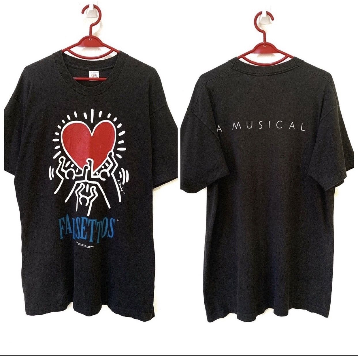 Fruit Of The Loom × Keith Haring RARE VTG 90s KEITH HARING X MUSICAL ...