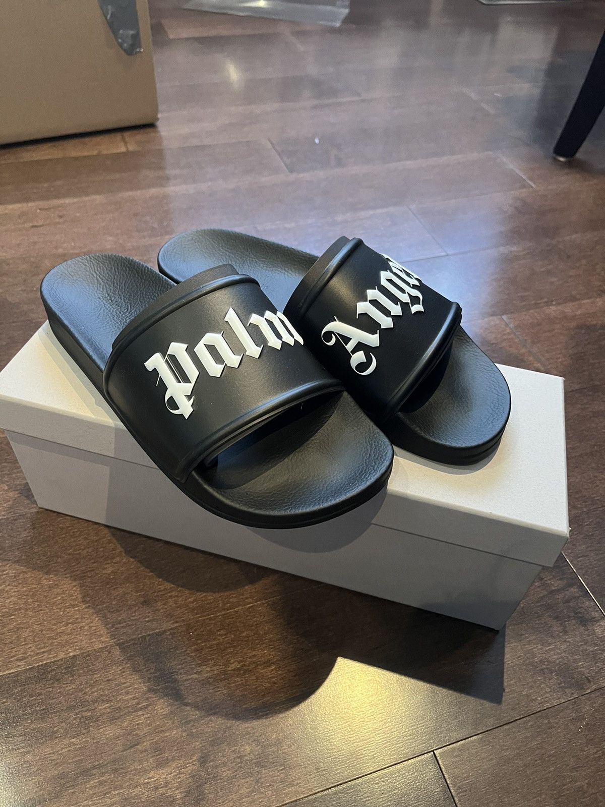 Palm Angels Black Palm Angels Slides | Grailed