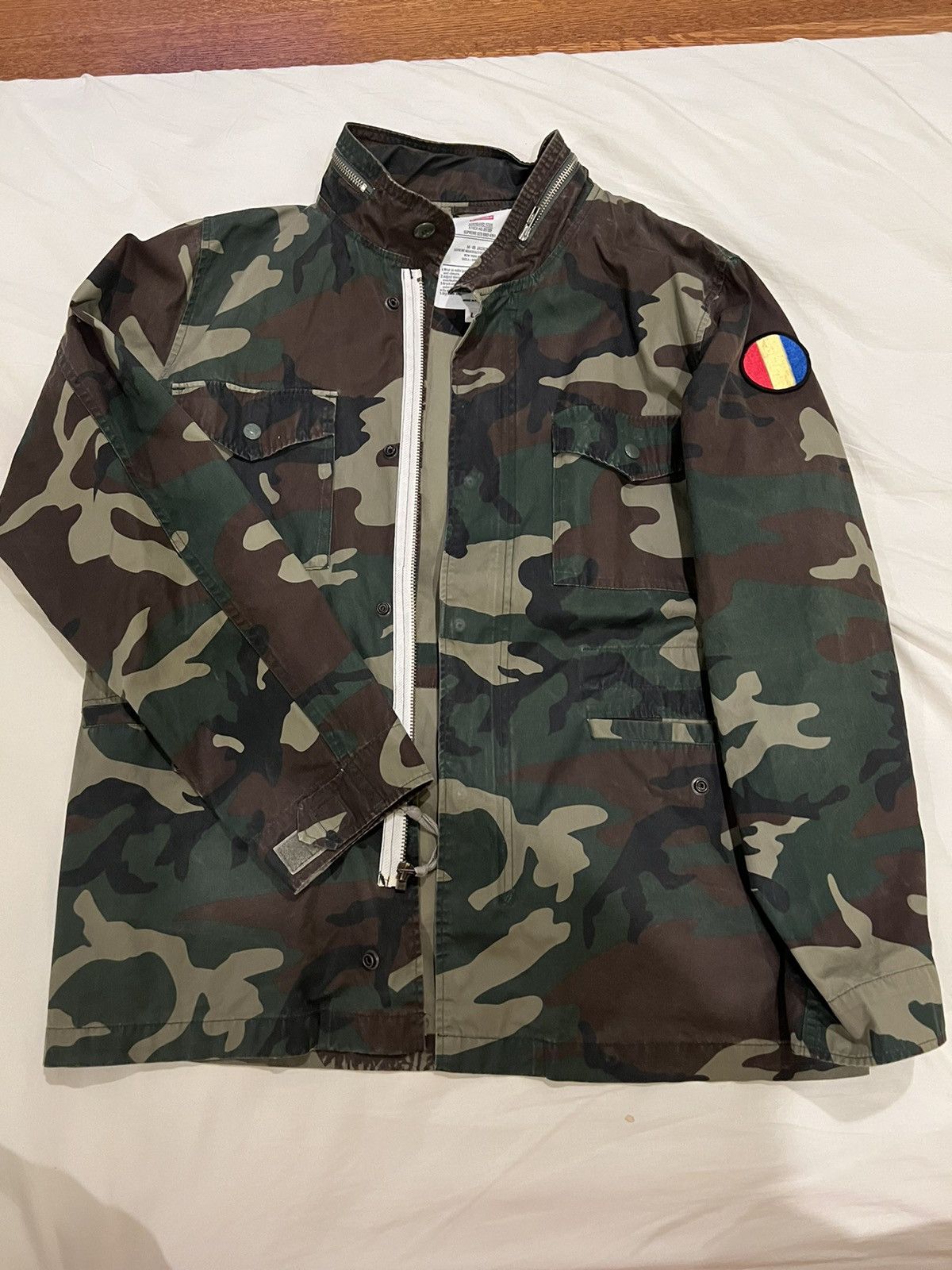 Supreme M65 Camo Military Jacket Belgium Patch | Grailed
