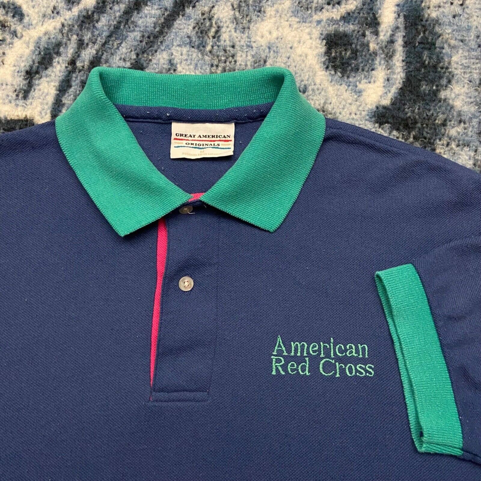 Streetwear × Vintage Vintage Colorful Polo Shirt 80s 90s American Red ...