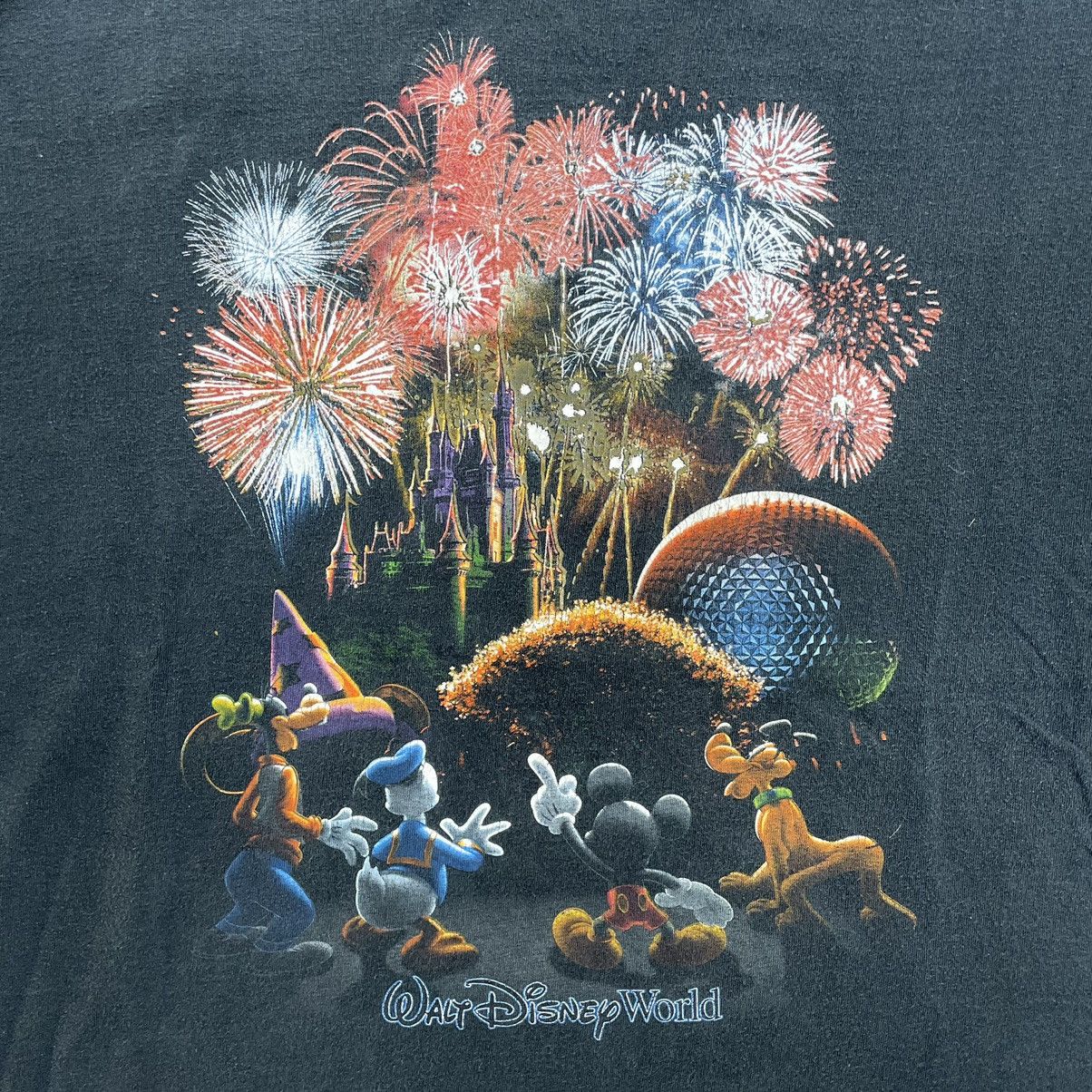 Disney × Vintage Vintage 90s Faded Walt Disney World Park Fireworks T ...