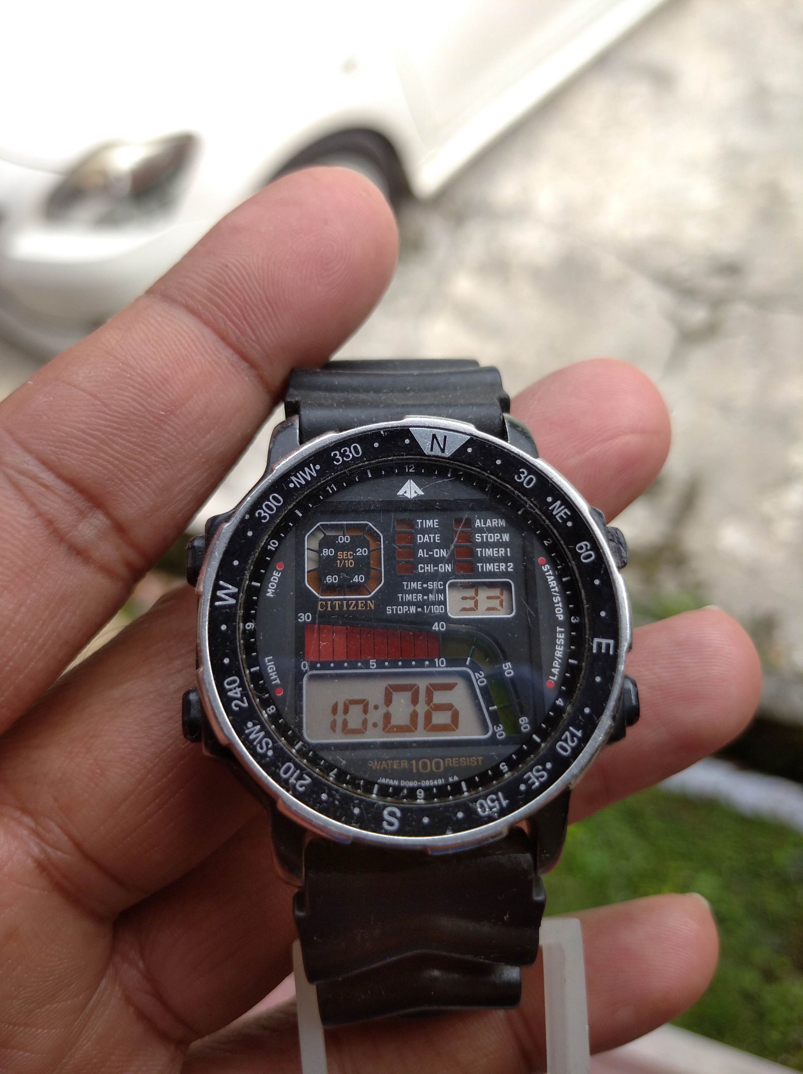 Citizen × Vintage Citizen windsurfing d060 digital watch | Grailed