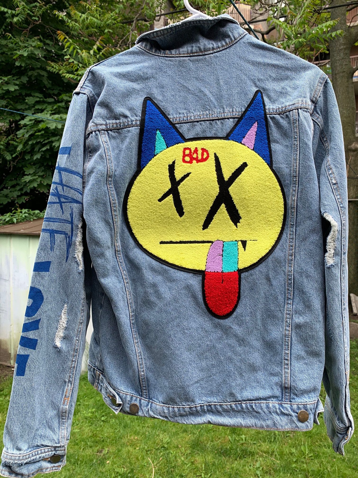Bad × Revenge XXXTentacion Bad Vibes Forever Denim Jacket | Grailed