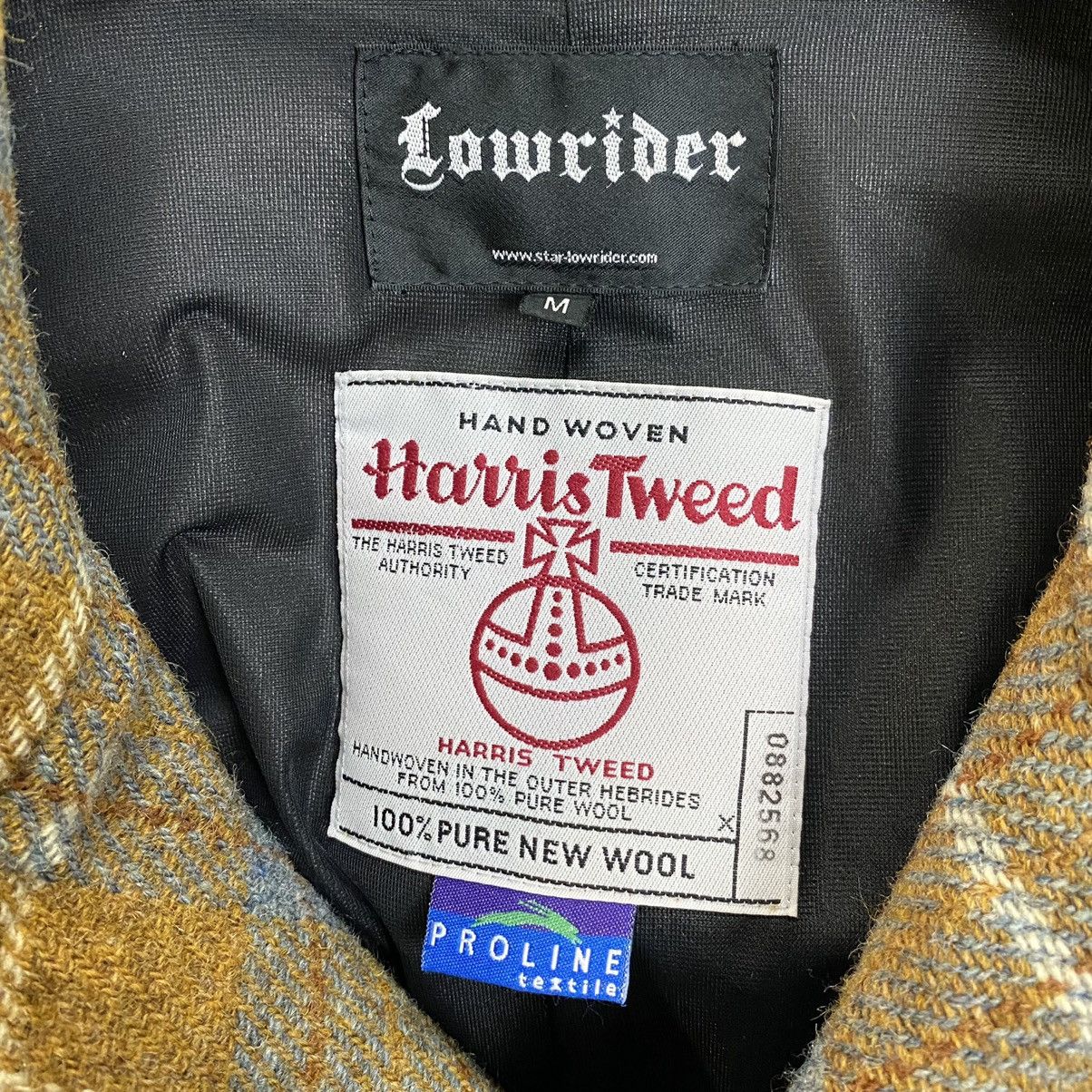 Vintage Harris Tweed X Lowrider double collar wool rider jacket | Grailed