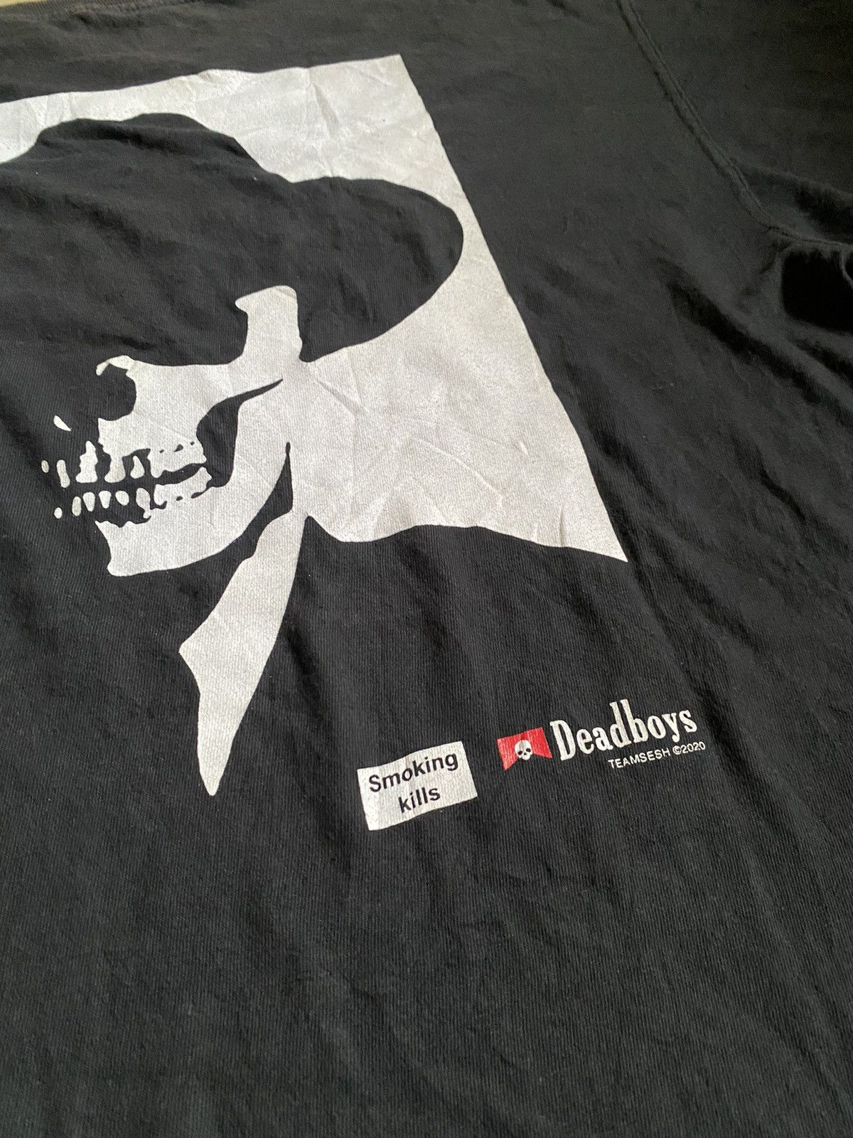 Bones × Marlboro × Teamsesh Teamsesh Deadboy Marlboro Man Pocket tee | Grailed