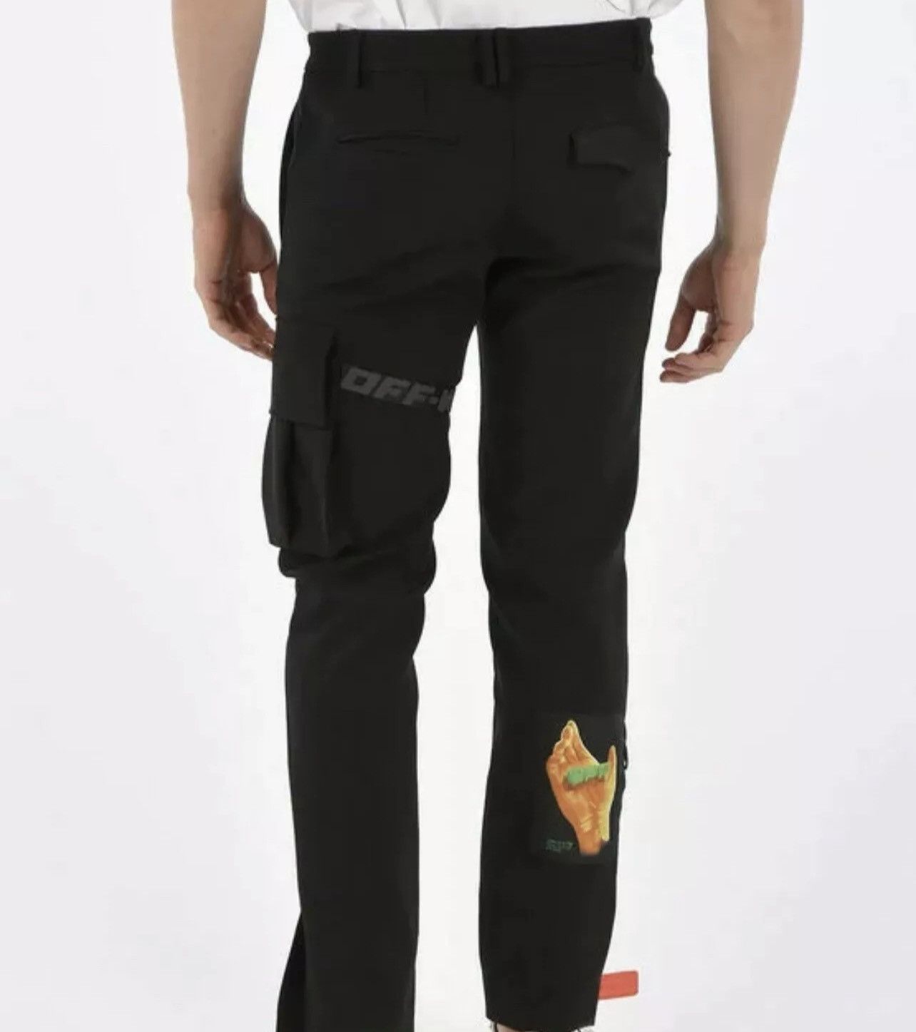 Off-White OFF-WHITE C/O VIRGIL ABLOH Black Cargo Trousers Pants | Grailed