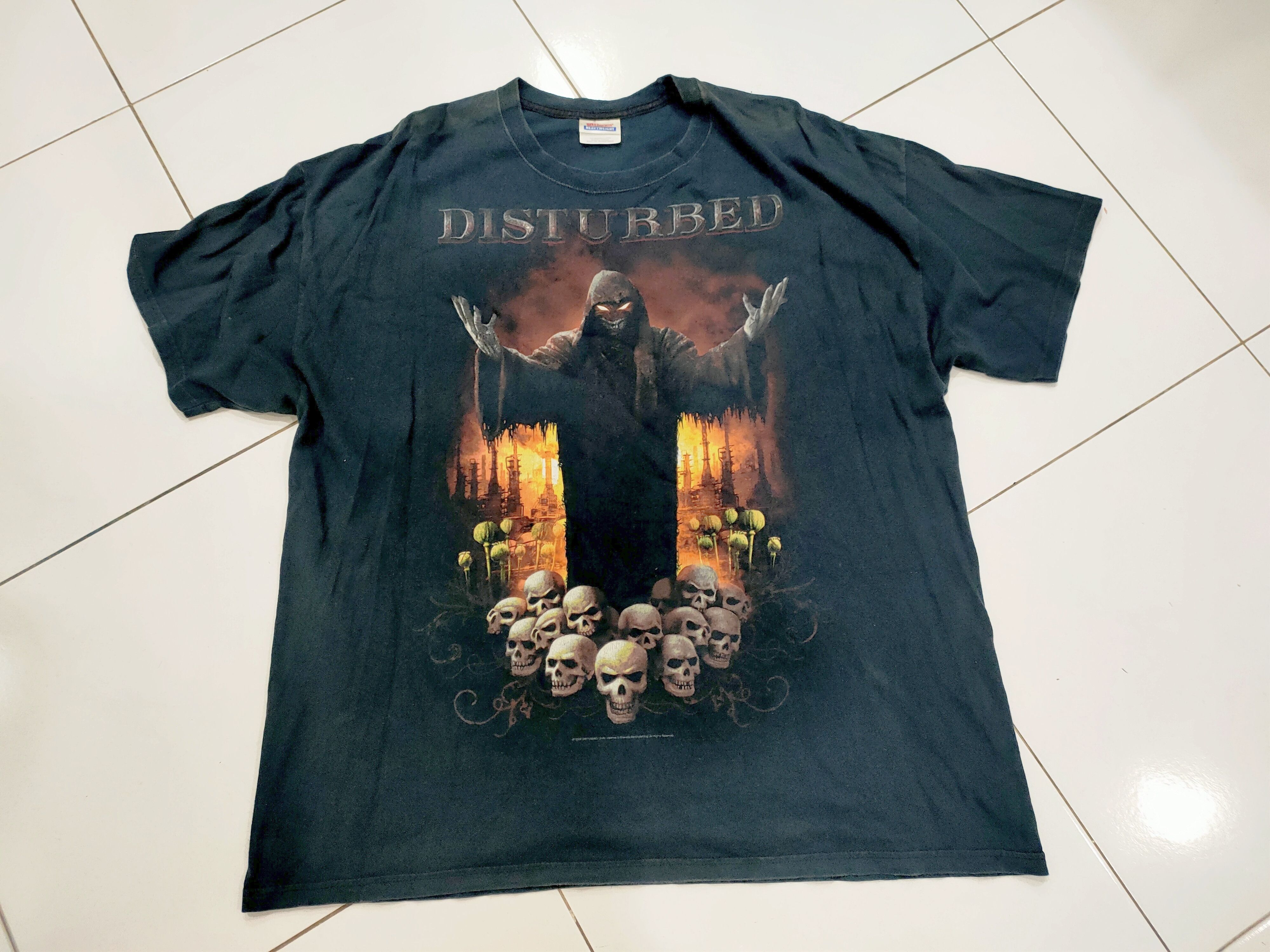 Band Tees × Rare 🔥 STEALS 🔥 DISTURBED 2008 FADDED | Grailed