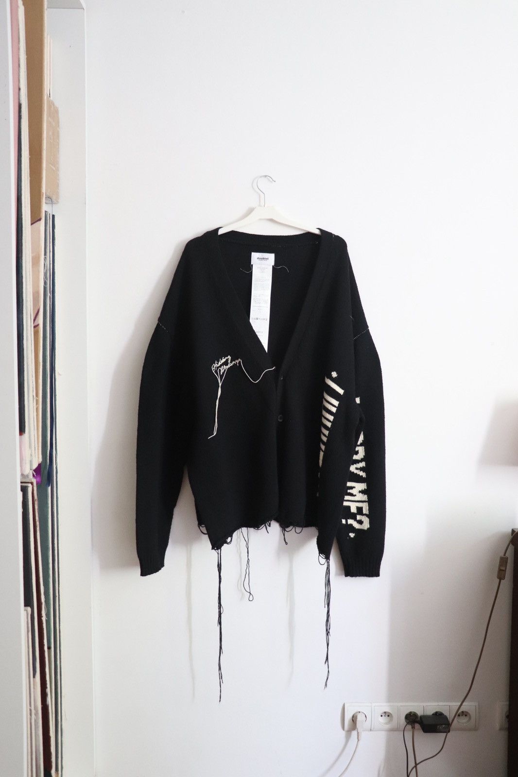 Doublet Doublet 20SS Hidden Message Cardigan | Grailed