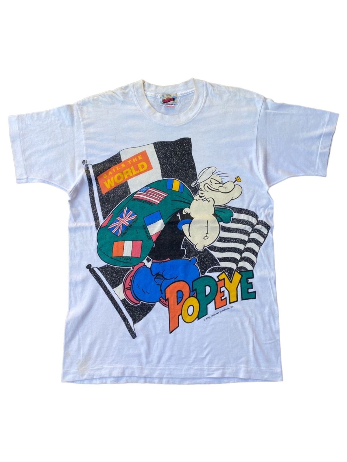 Cartoon Network × Vintage Vintage 90s Popeye Mega Print Single Stitch ...