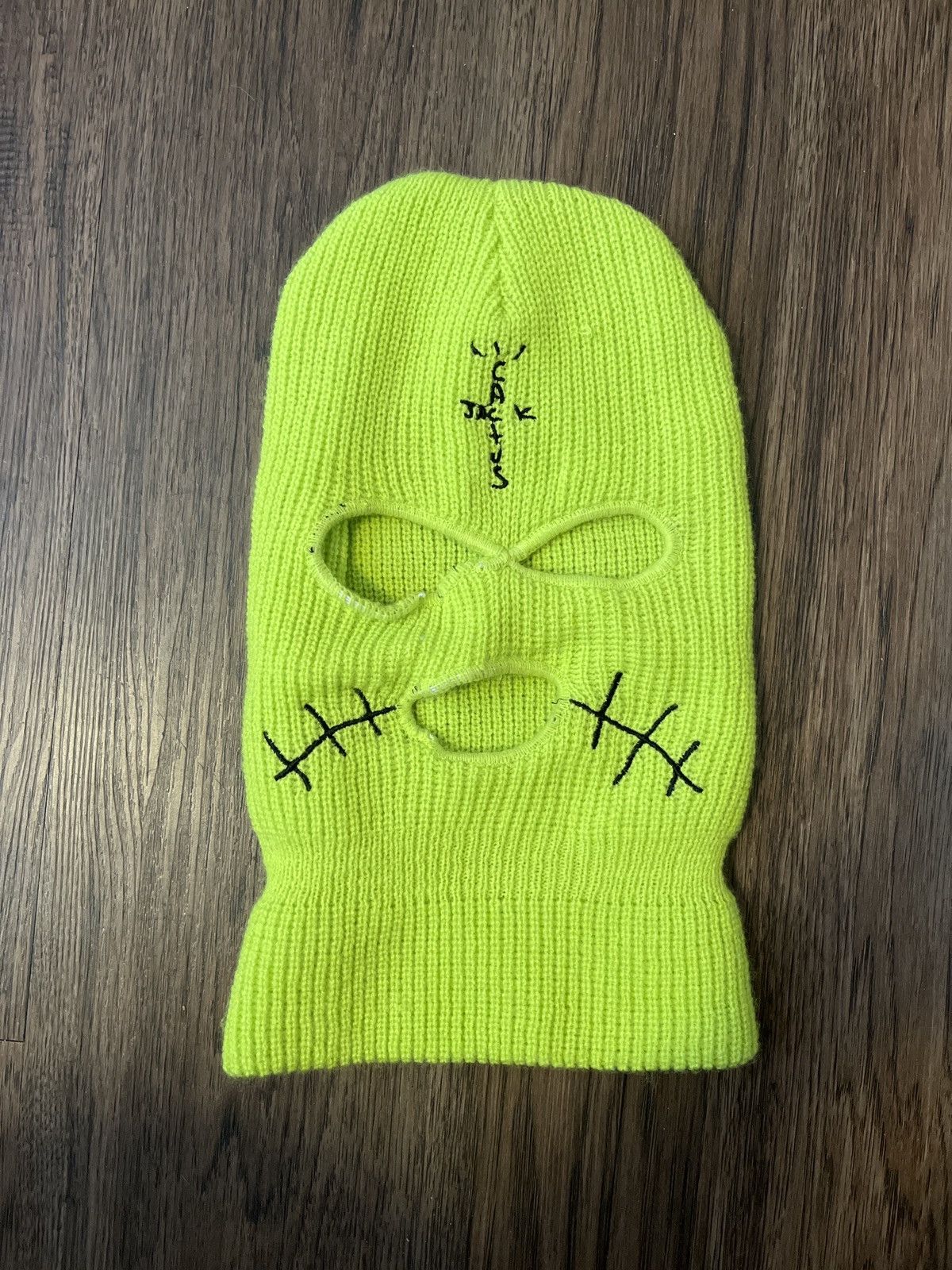 Travis Scott Jackboys Cover Neon Green Mask Balaclava | Grailed
