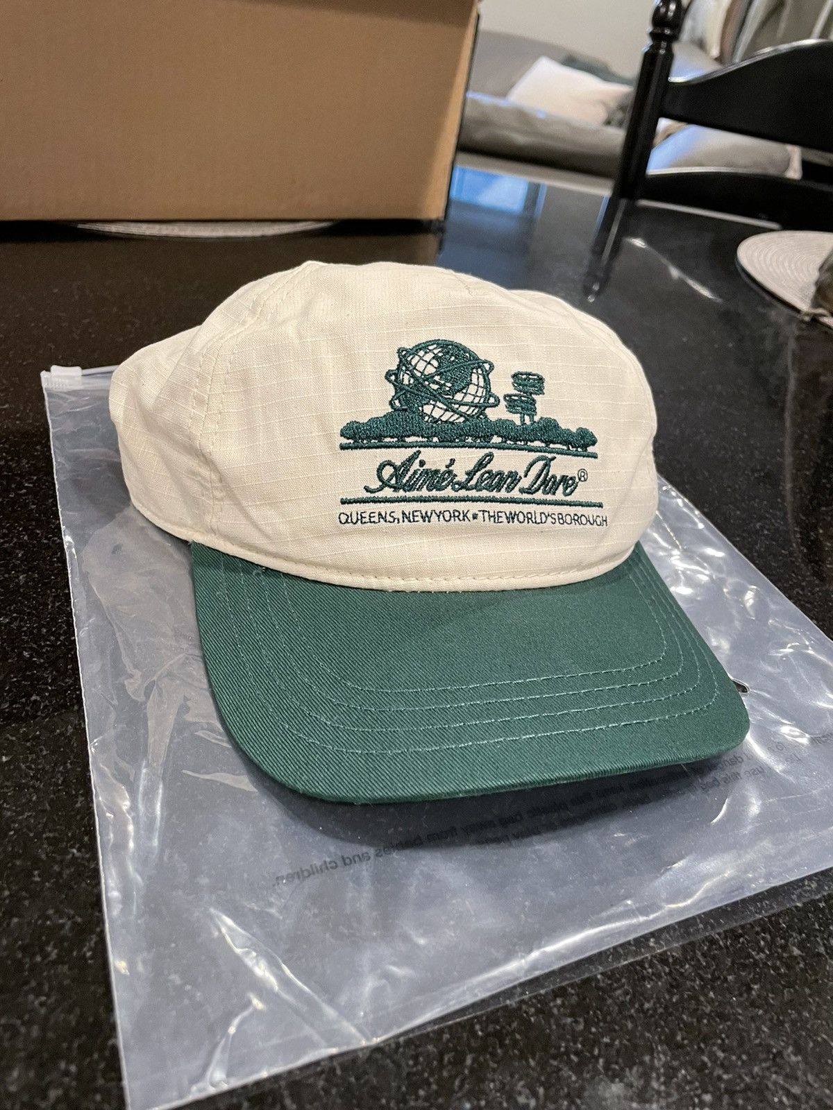 Aime Leon Dore New ALD Aime Leon Dore Unisphere Hat Cream & Green | Grailed