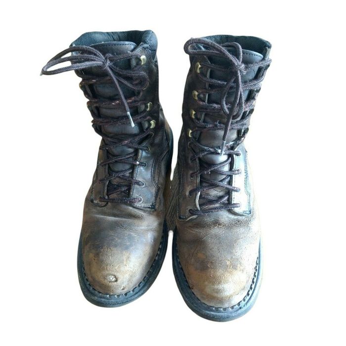 Red Wing Red Wing Steel Toe Work Safety Boots Size 11.5 Distressed ...