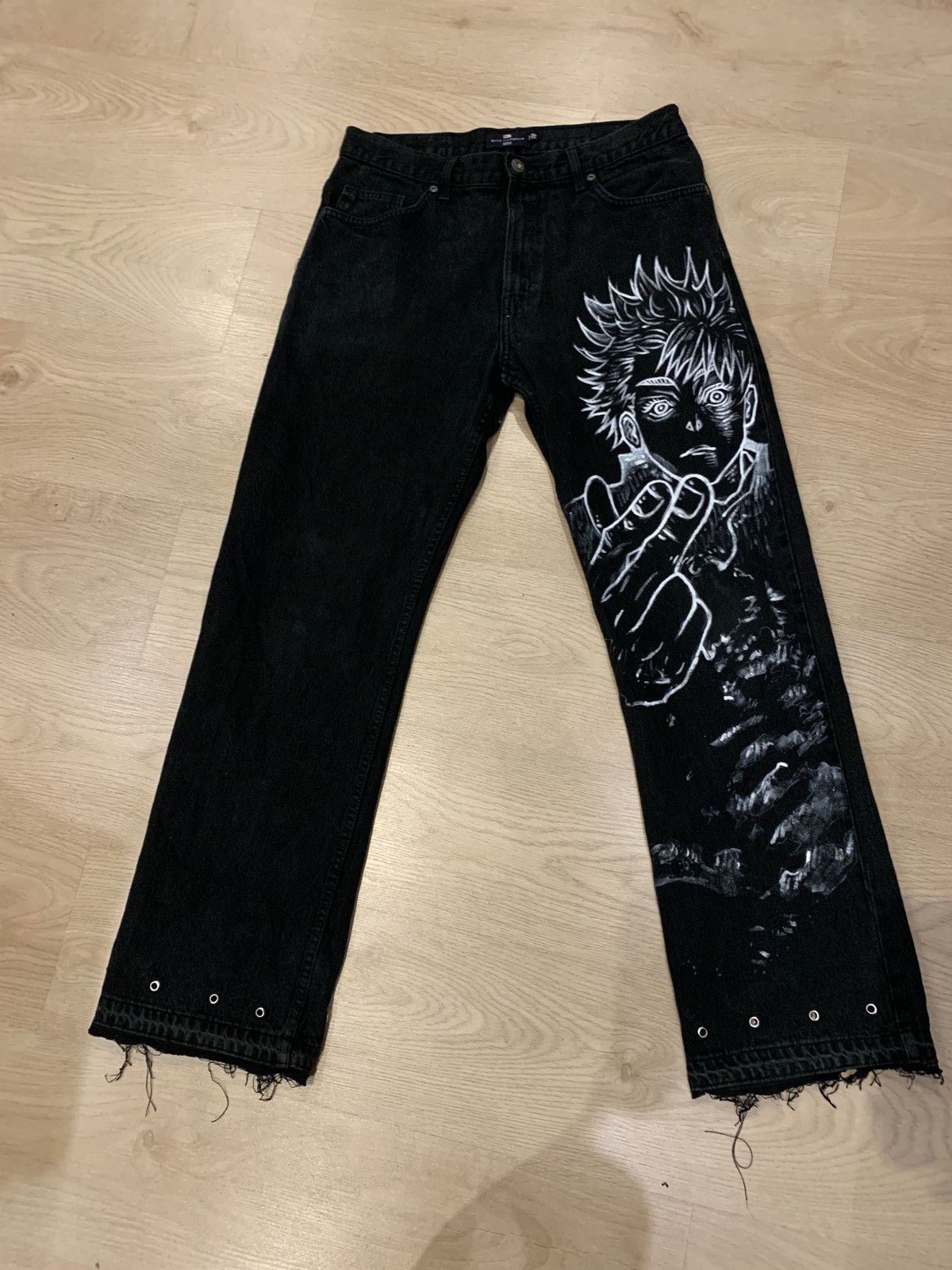 Jaded London × Vintage 1/1 Jujutsu Kaisen Gojo custom anime vintage ...