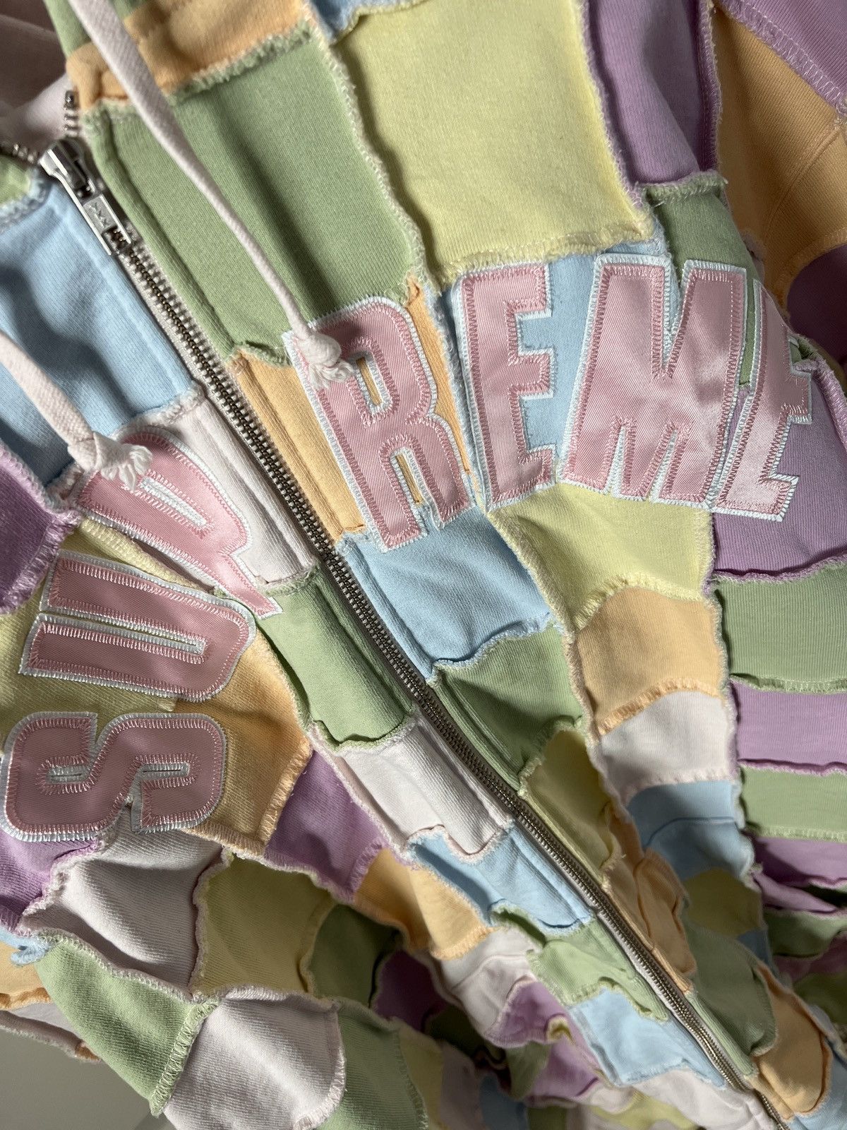 Supreme Supreme Reverse Patchwork Zip Up Hoodie | Grailed