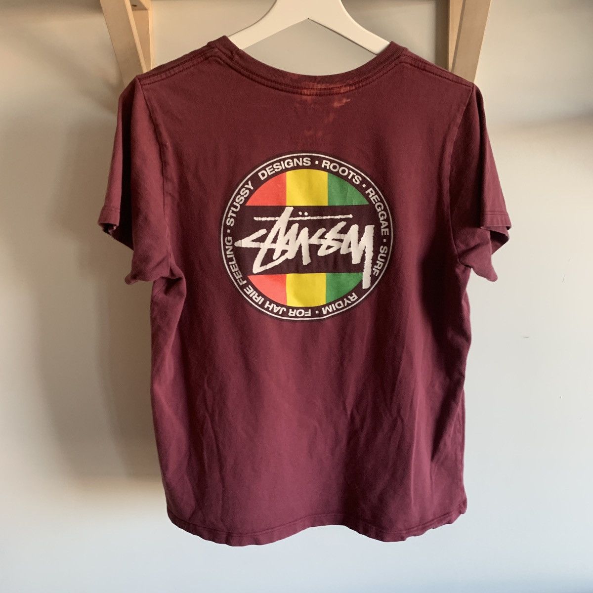 Streetwear × Stussy × Vintage Stussy Roots Reggae Surf Jamaica Shirt ...