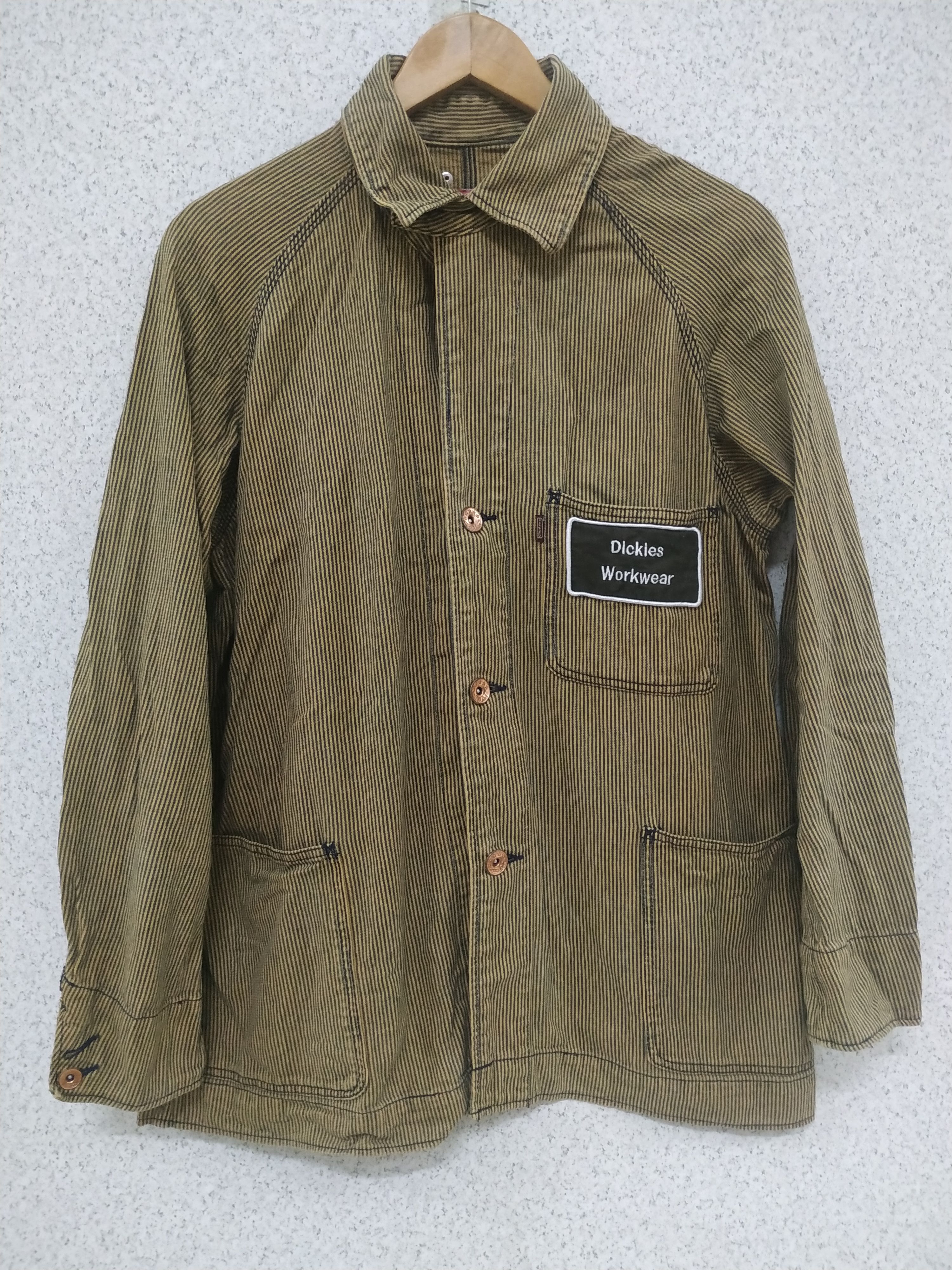 Dickies × Vintage × Workers Vintage Dickies Workwear Striped Chore ...