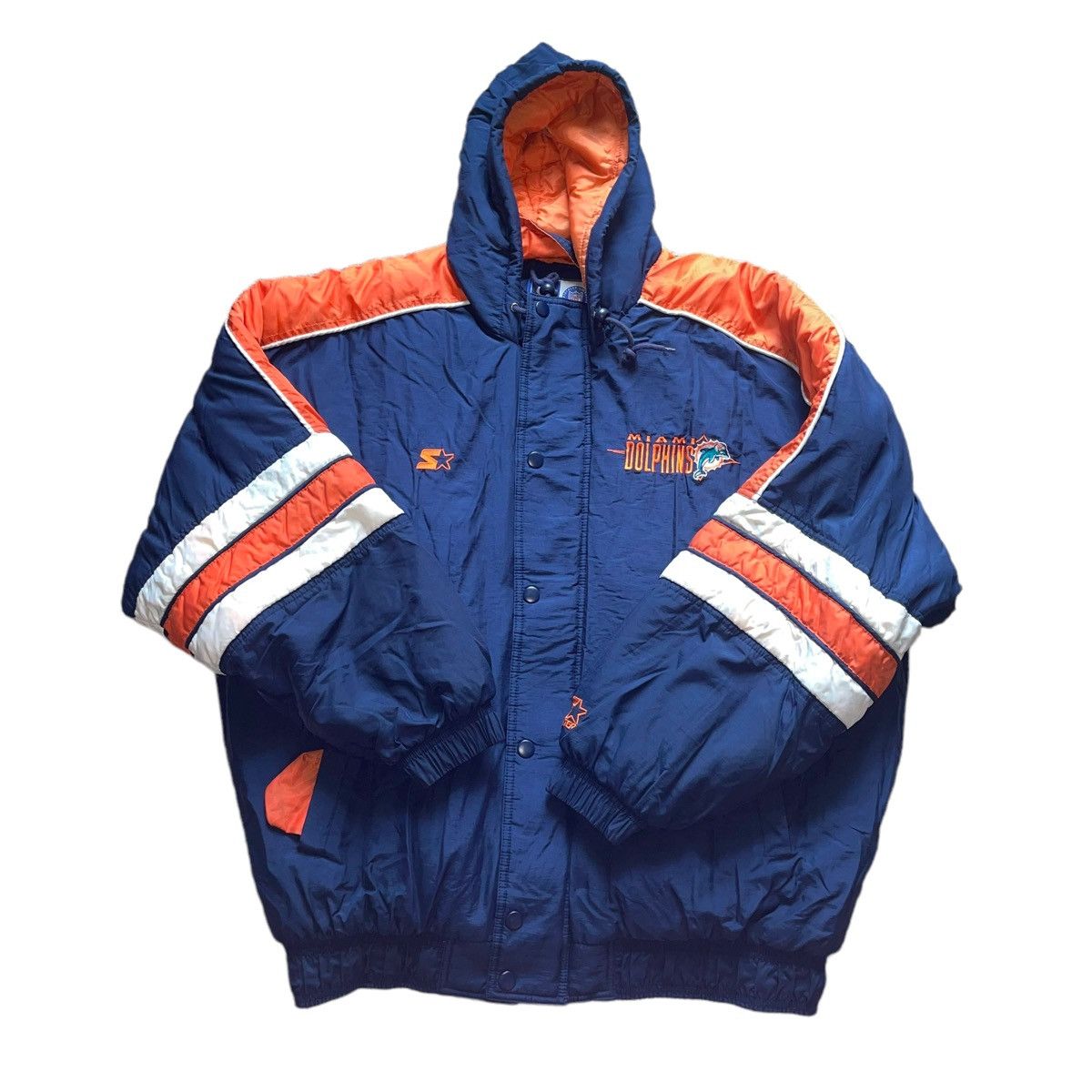 Vintage Vintage 90s Starter Jacket Mens XXL NFL Miami Dolphins Sport ...