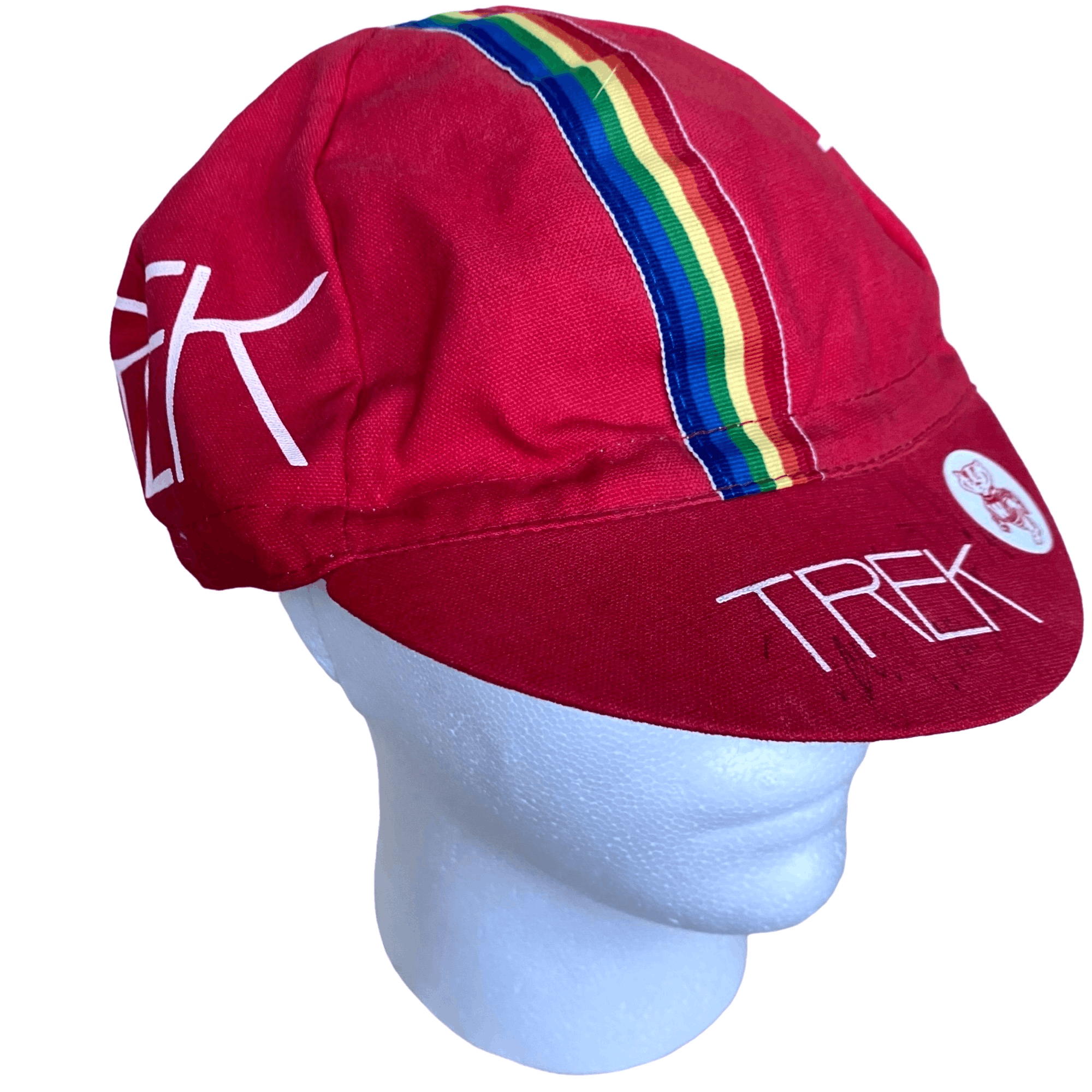 Vintage Vintage Trek Cycling Hat Cap Rainbow Pride Stripe 70s 80s Re ...